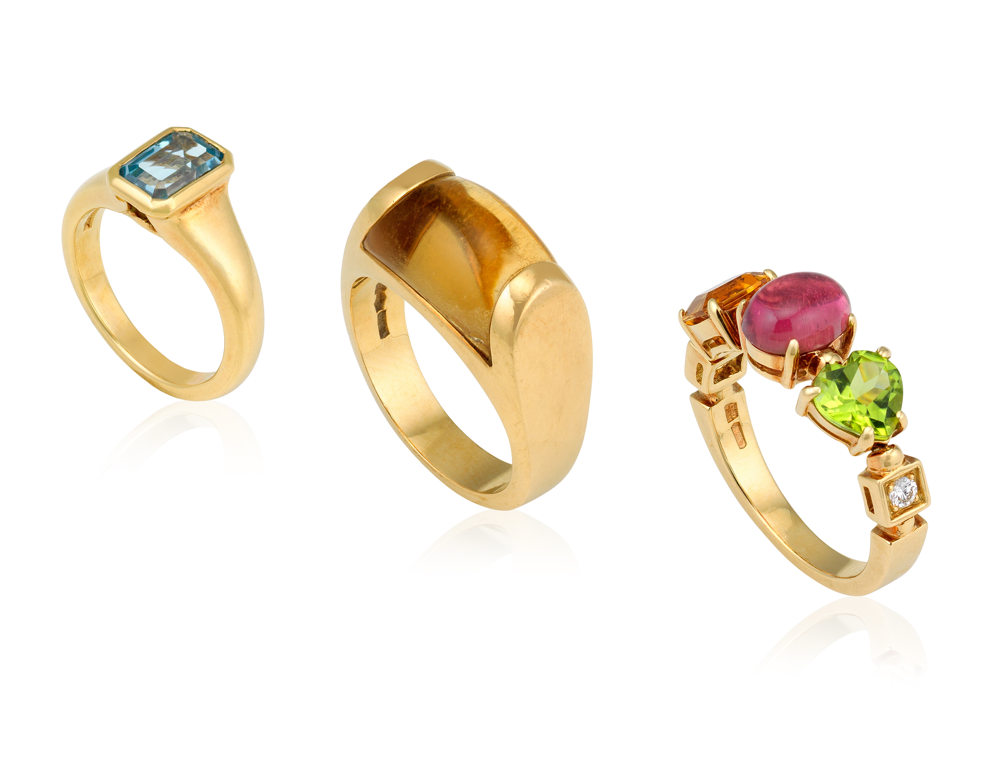THREE BULGARI MULTI-GEM RINGS, | Christie’s