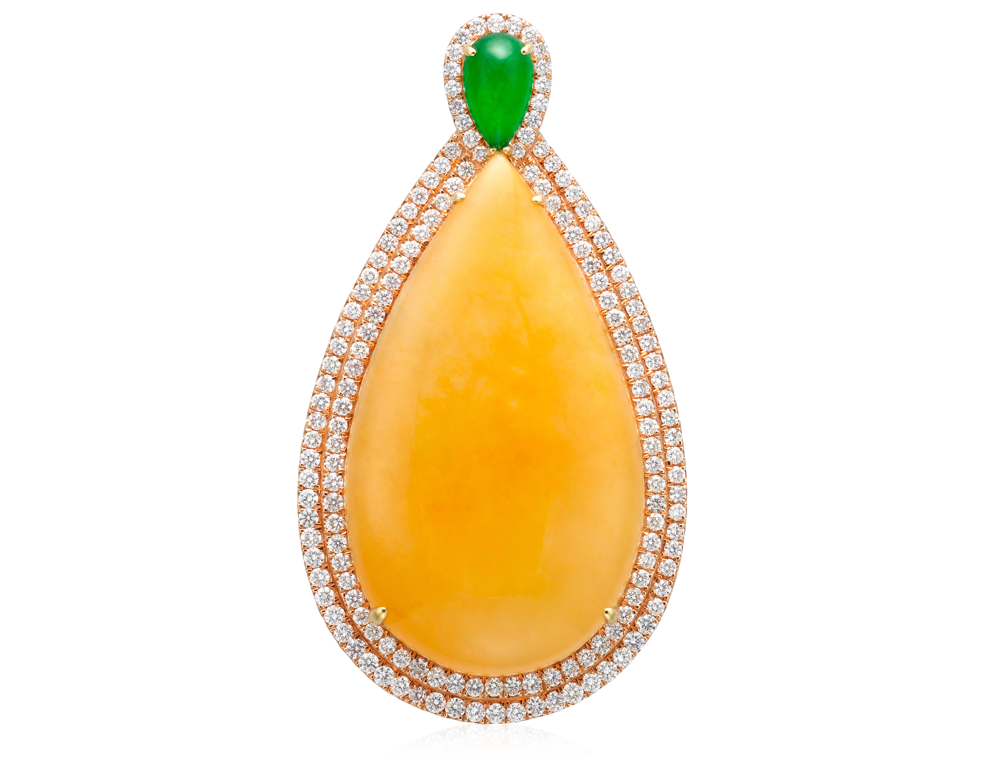 JADEITE AND DIAMOND PENDANT, | Christie’s