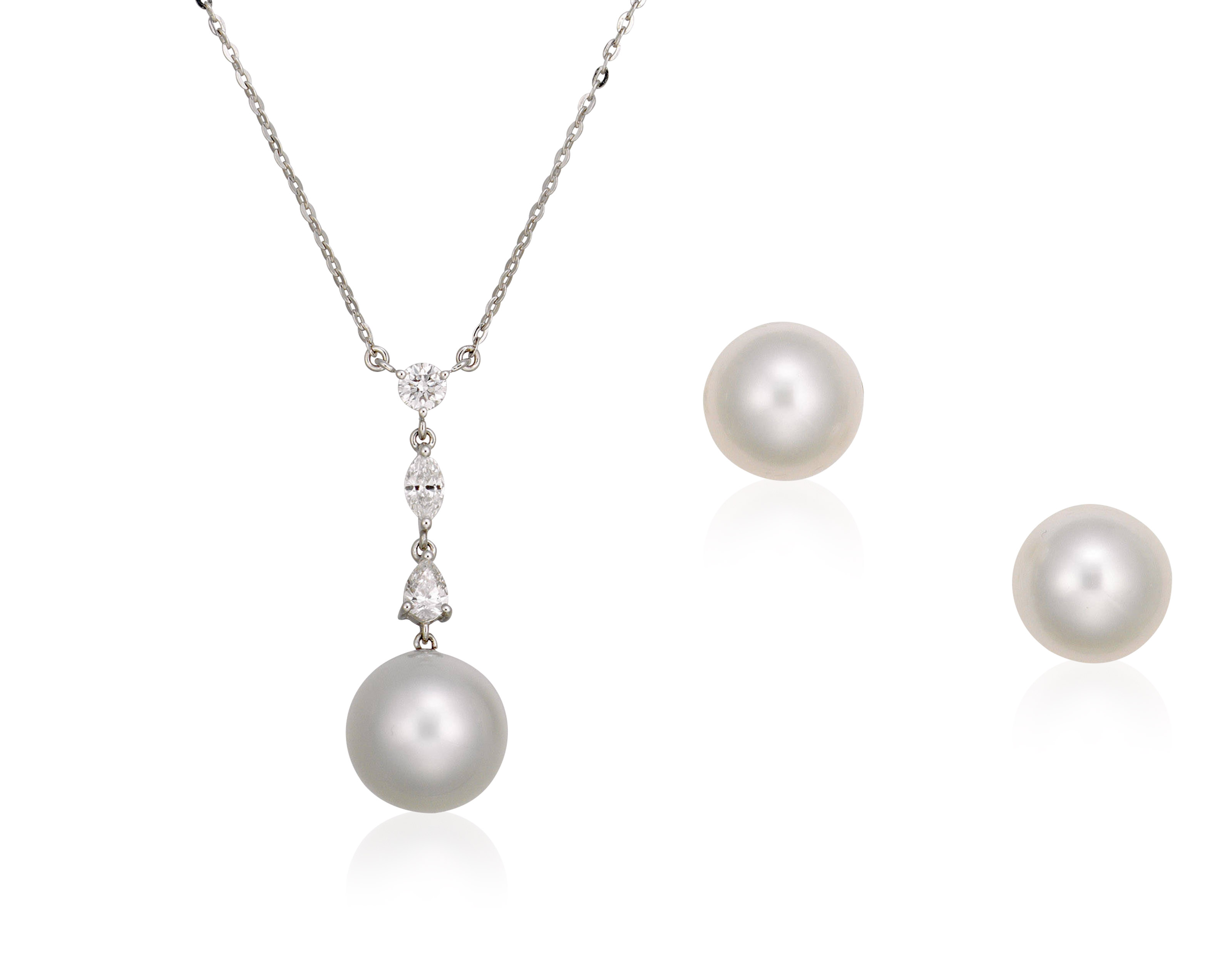 MIKIMOTO SET OF CULTURED PEARL AND DIAMOND JEWELLERY, | Christie’s