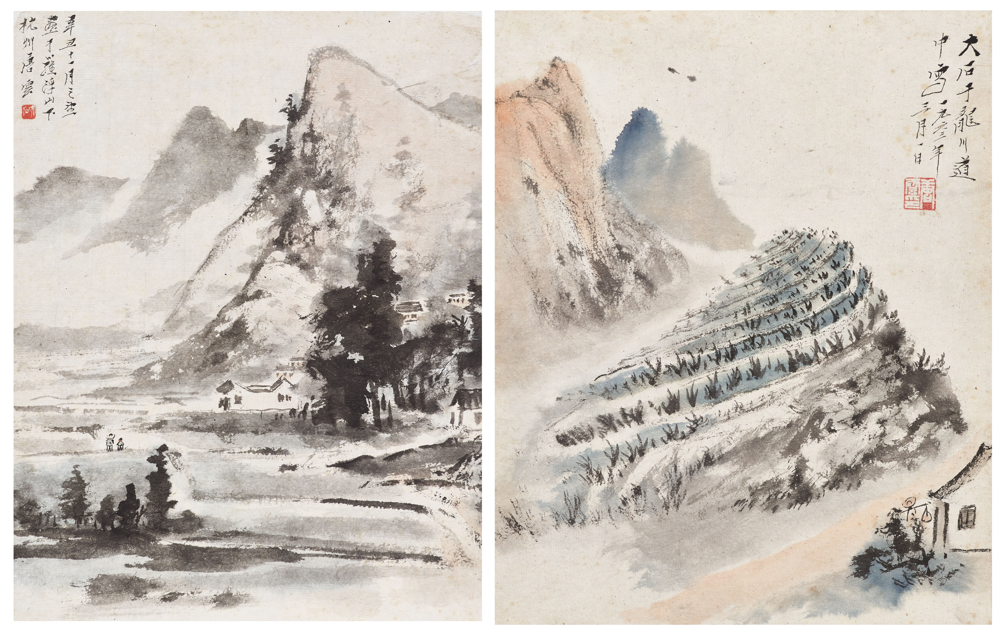 TANG YUN (1910-1993), Scenery of Longchuan County and Mount Luofu ...