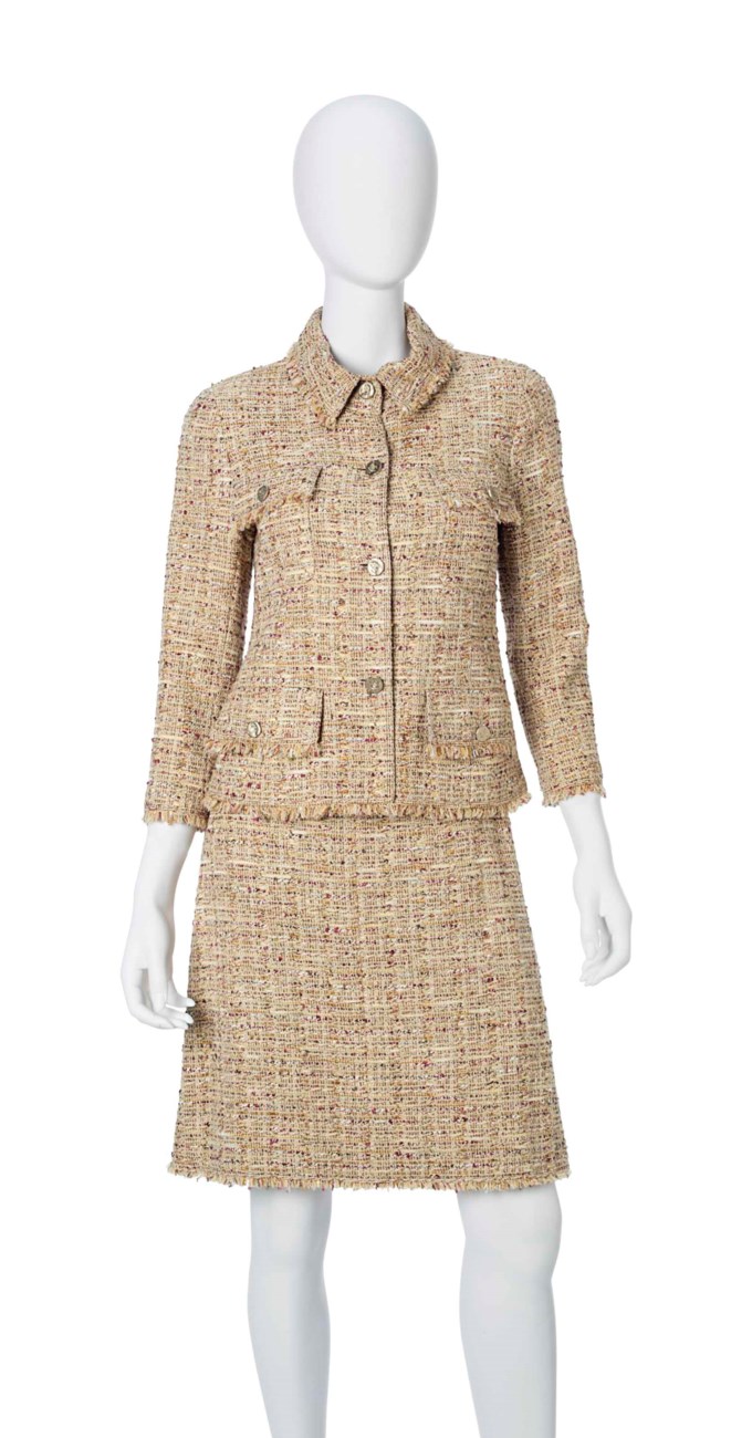 A CHANEL TWO-PIECE SKIRT SUIT, LATE 20TH CENTURY | Christie's