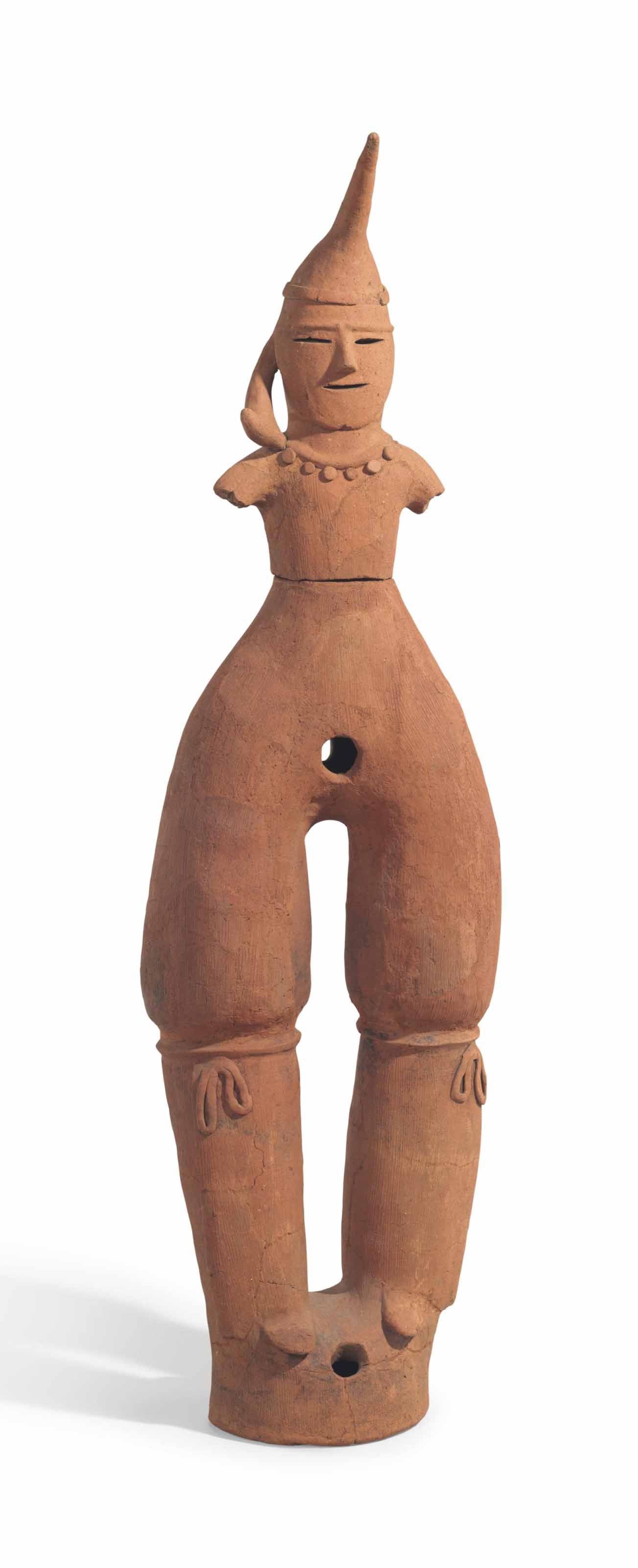 A Haniwa earthenware figure of a man , KOFUN PERIOD (3RD – 7TH CENTURY ...