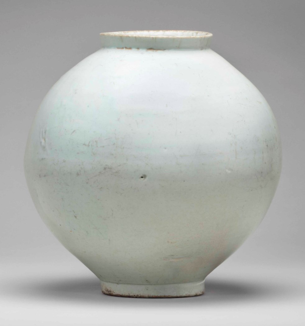 A Large White Porcelain Jar