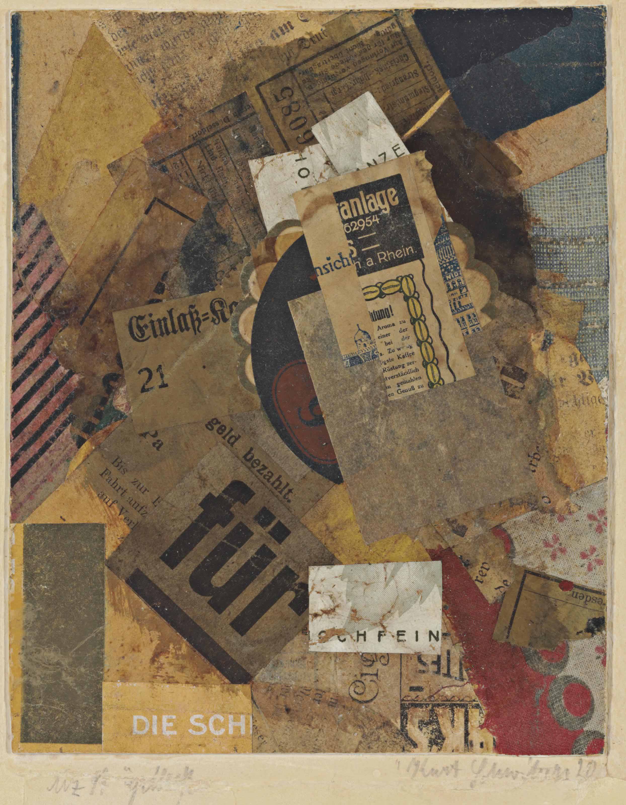 Kurt Schwitters (1887-1948) , Mz 94. Grünfleck | Christie's