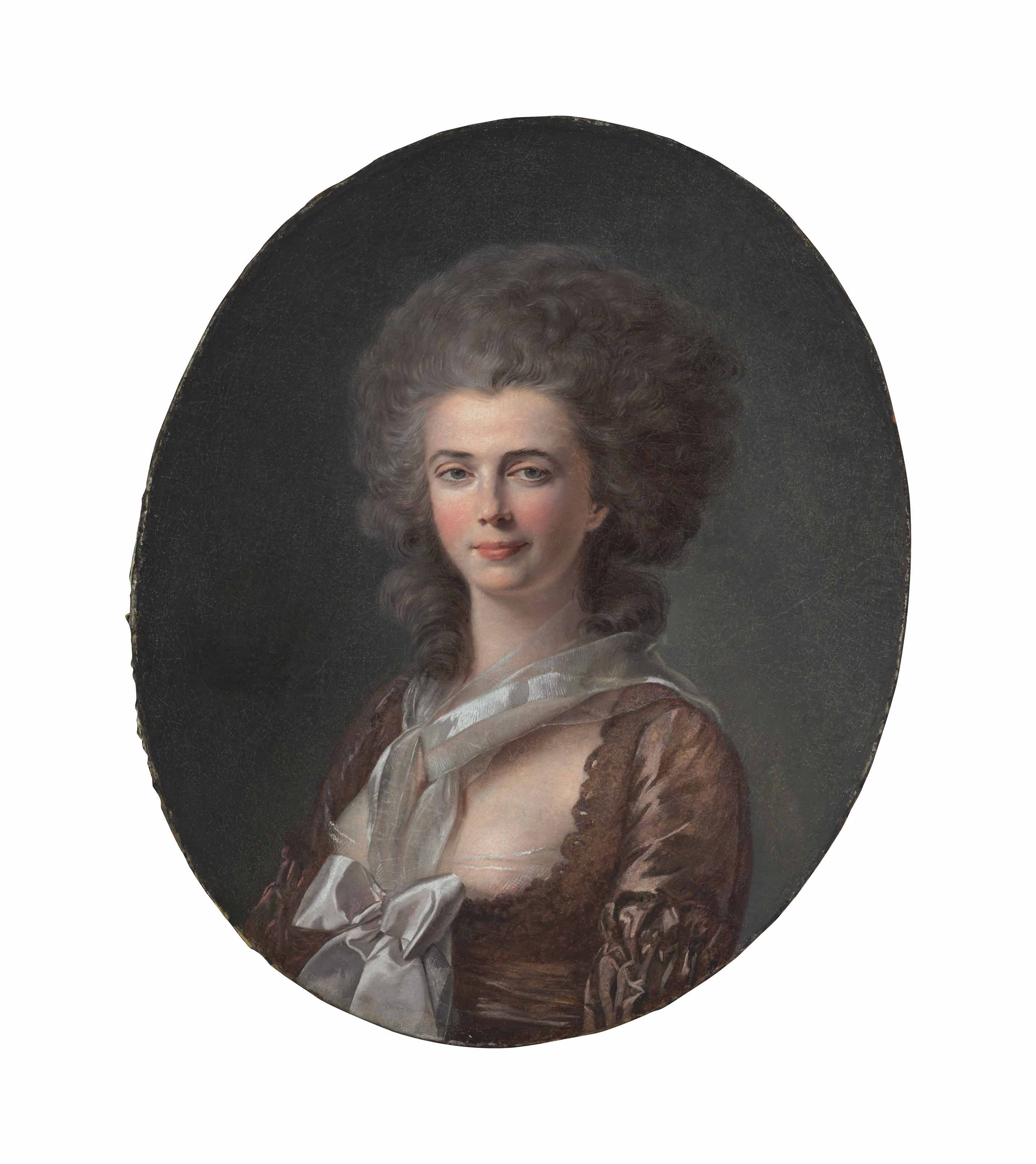Louis-Rolland Trinquesse (Paris c. 1746-c. 1800 ?) , Portrait of a lady ...