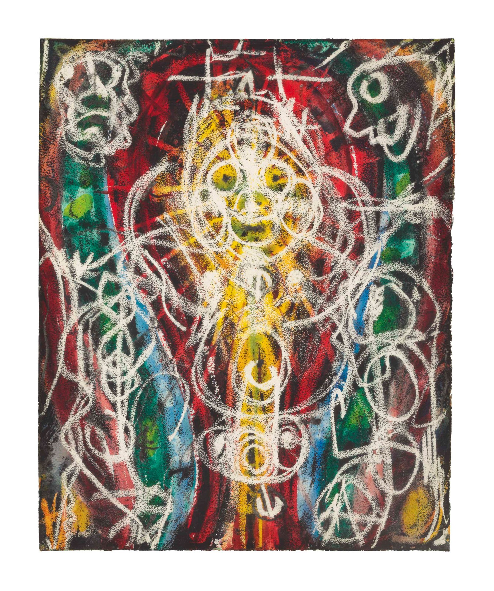 Alfonso Ossorio (1916-1990), Untitled (Abstraction with Figure ...