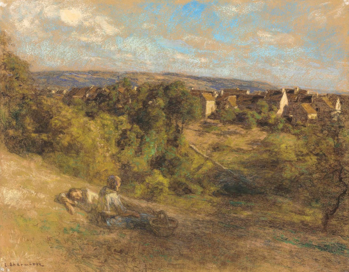Léon Augustin Lhermitte (French, 1844-1925), Le repos des paysans ...