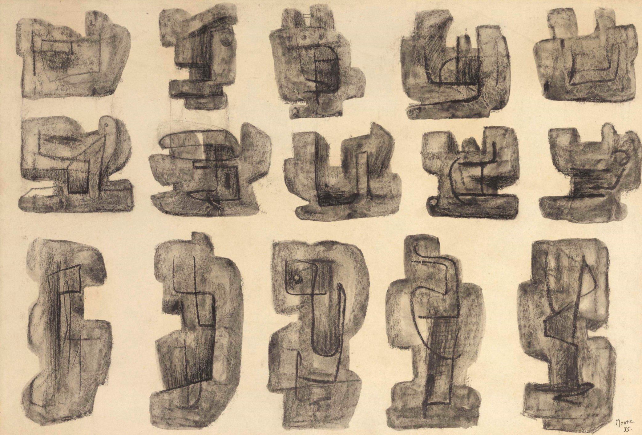 Henry Moore (1898-1986), Ideas for Stone Carving | Christie's