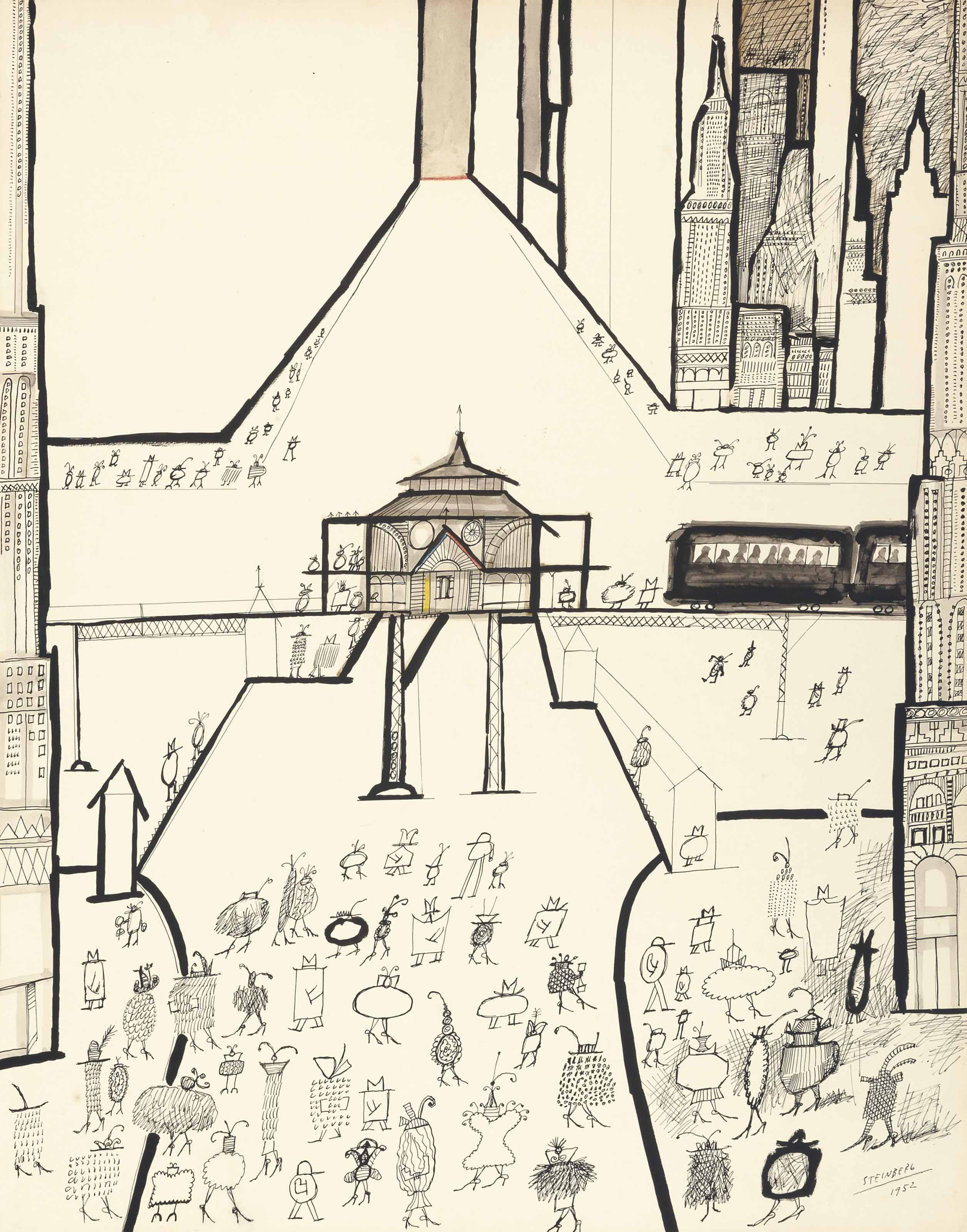 Saul Steinberg: upcoming auctions, appraisal insights and free art ...
