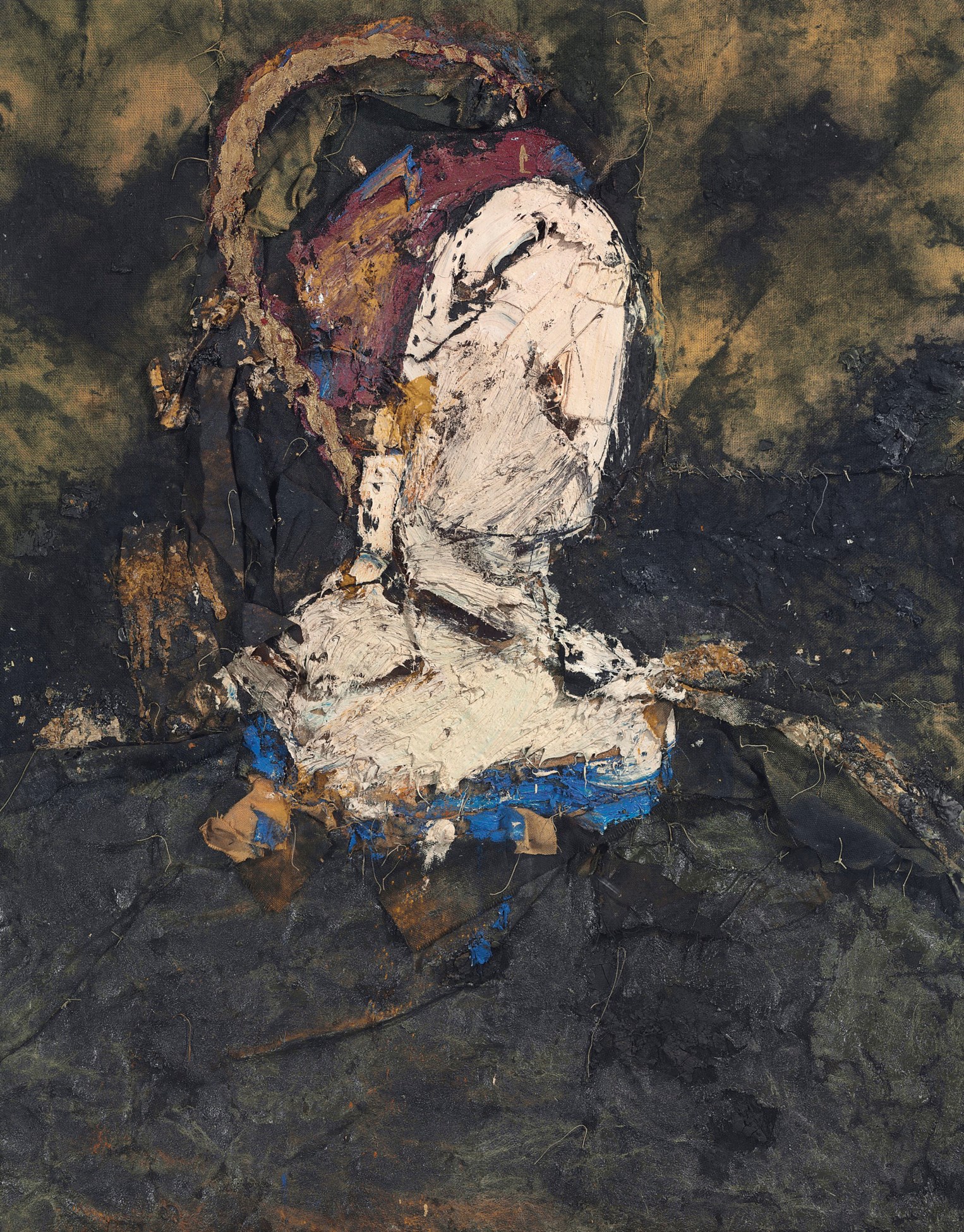 Manolo Valdés (b. 1942), Retrato de mujer con mancha azul | Christie's