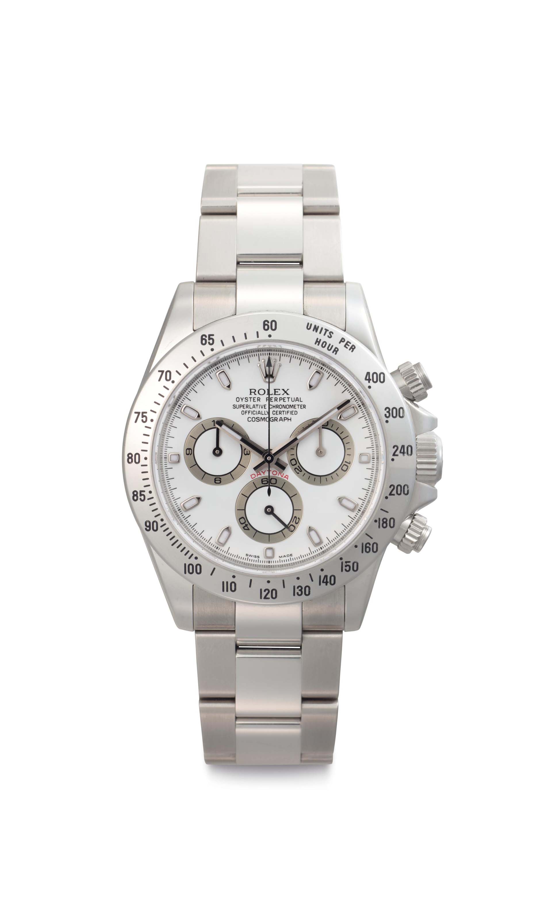 Rolex. A Stainless Steel Automatic Chronograph Wristwatch with Bracelet