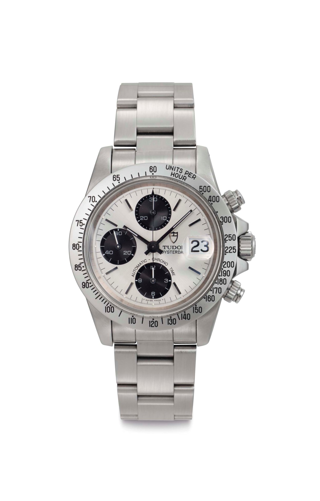 Tudor. A Fine Stainless Steel Automatic Chronograph Wristwatch with ...