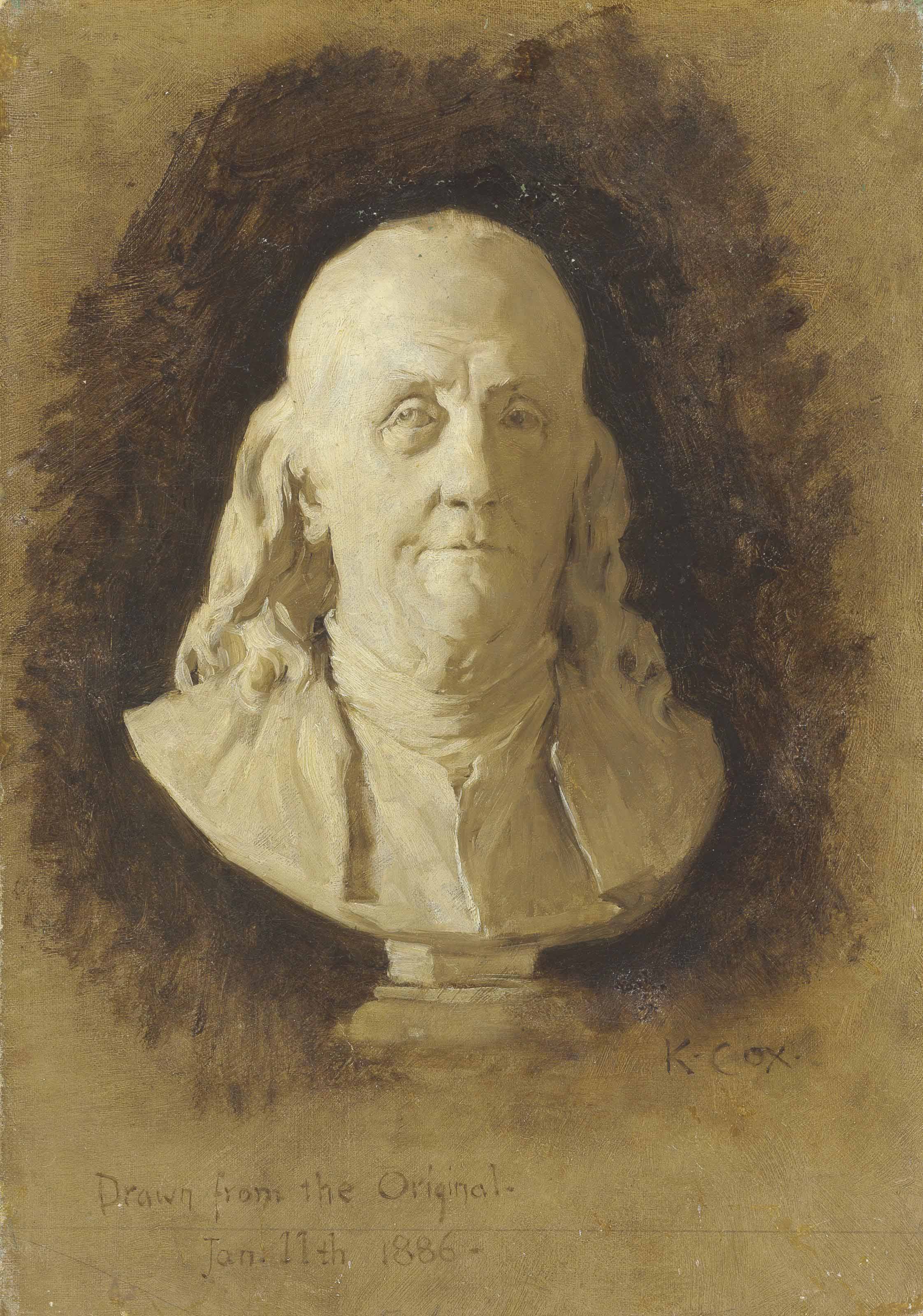 Portrait of Benjamin Franklin, Kenyon C. Cox (1856-1919) | Christie’s