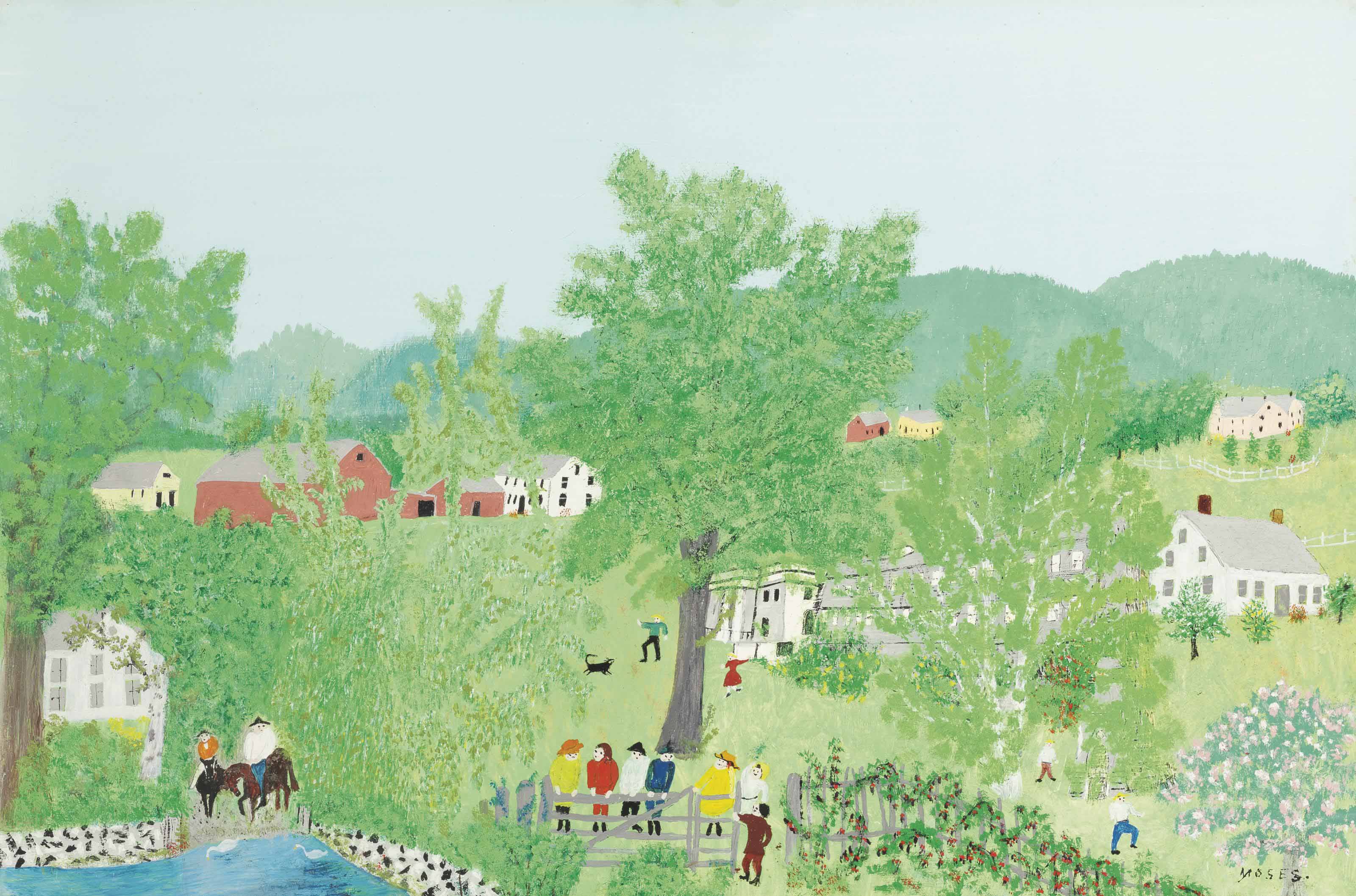 The Gate, Anna Mary Robertson 'Grandma' Moses (1860-1961) | Christie’s