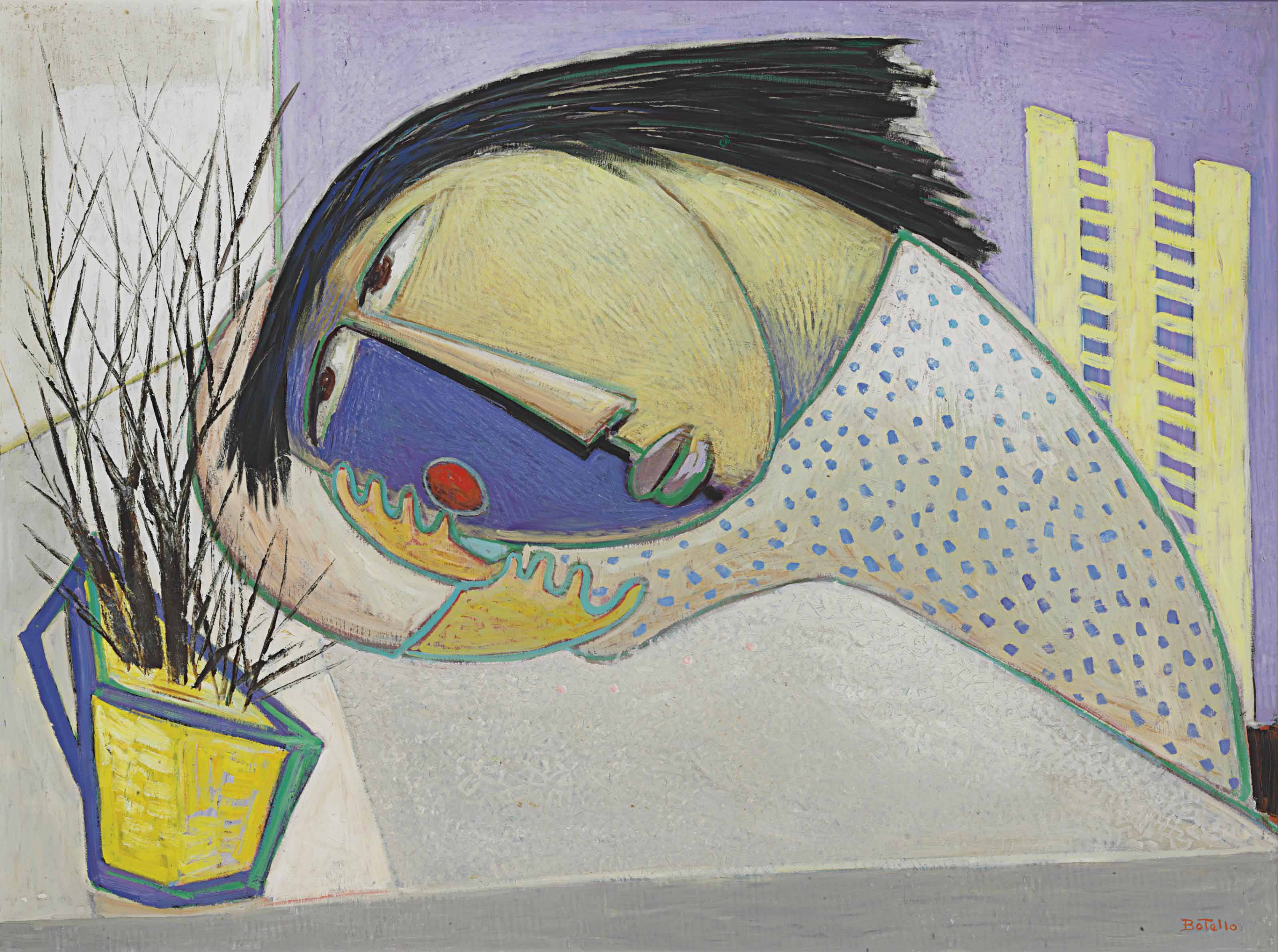 Ángel Botello (1913-1986) , Untitled (Seated Girl) | Christie's