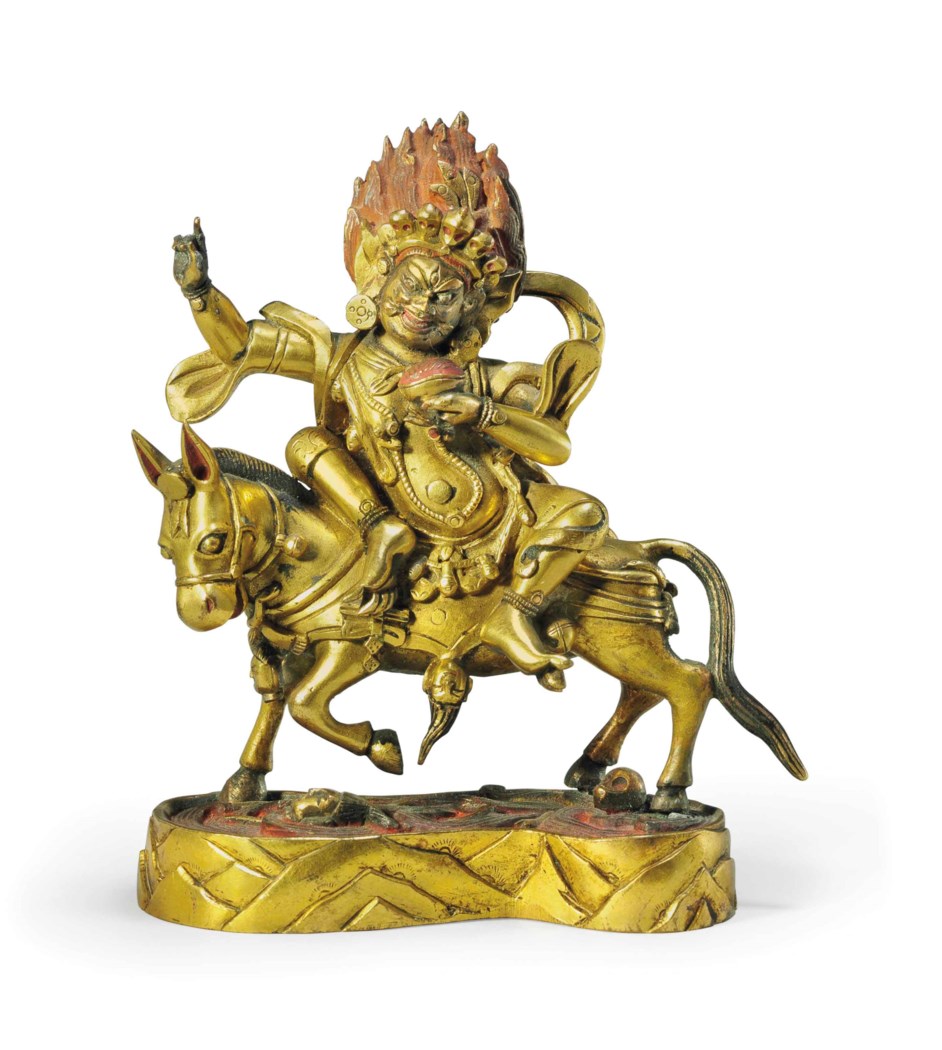 A Gilt Bronze Figure of Palden Lhamo, Tibeto-Chinese, 18th century ...