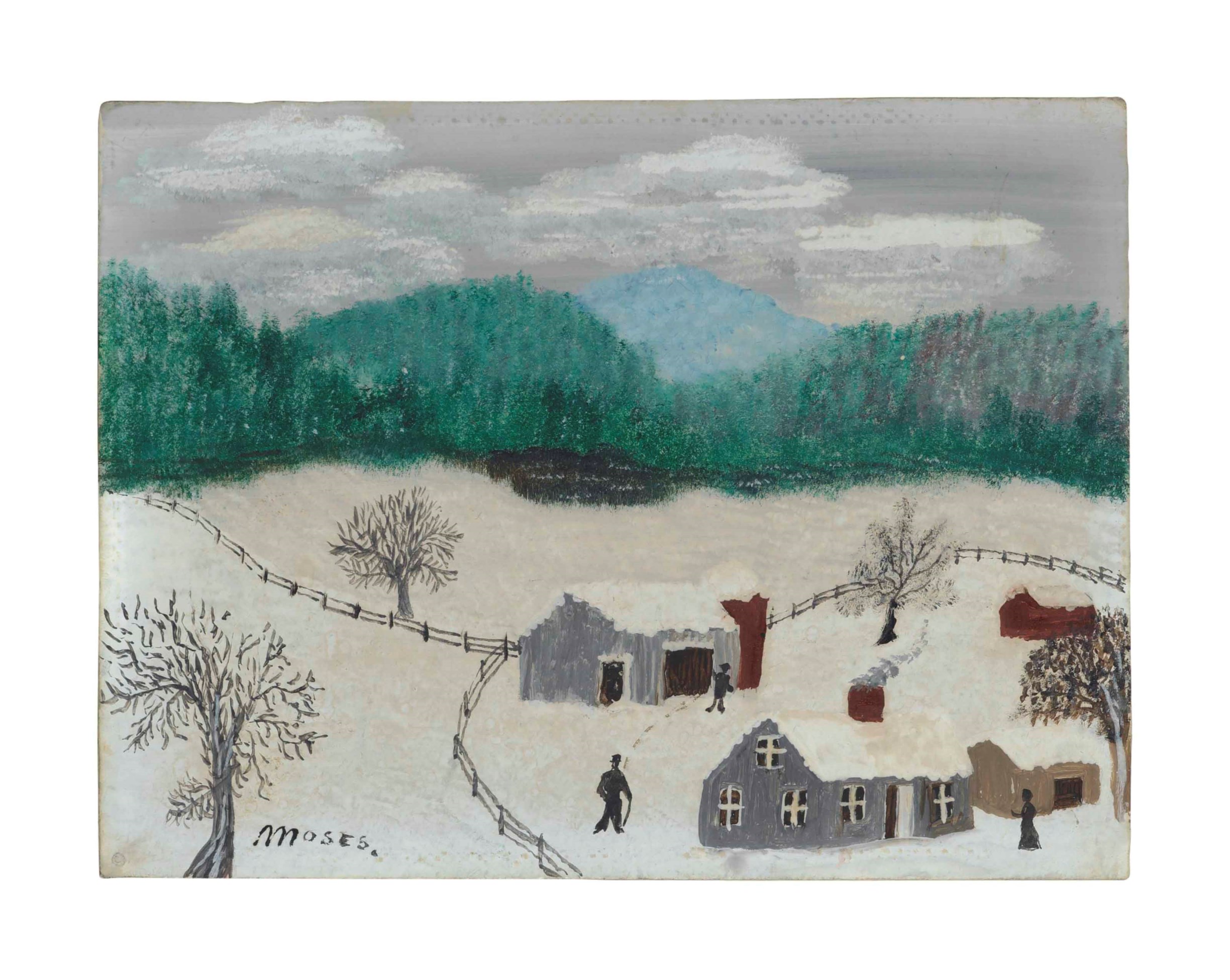 Anna Mary Robertson 'Grandma' Moses (1860-1961), Near Dorset, March 10 ...