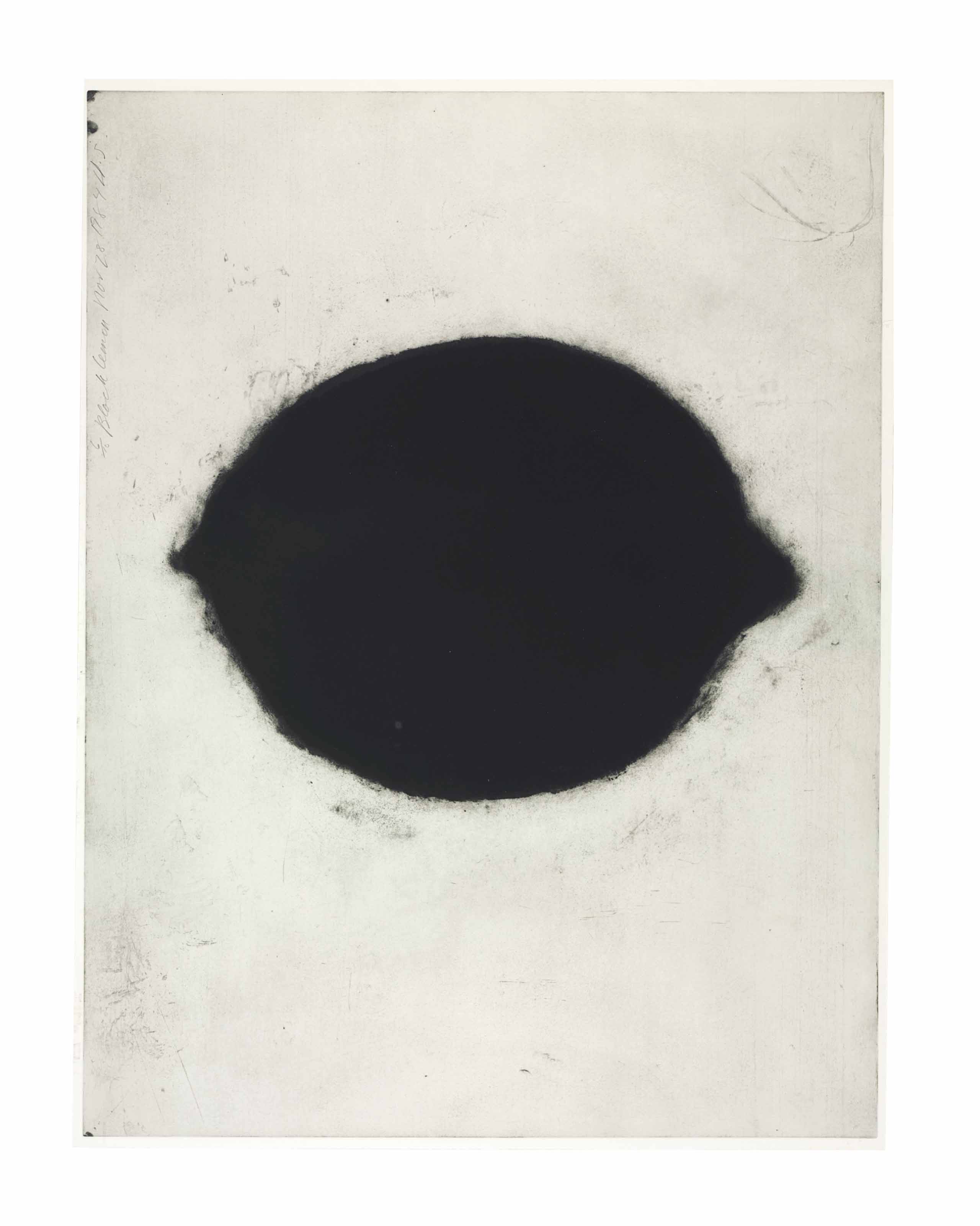 DONALD SULTAN (B. 1951), Black Lemons: one plate | Christie’s