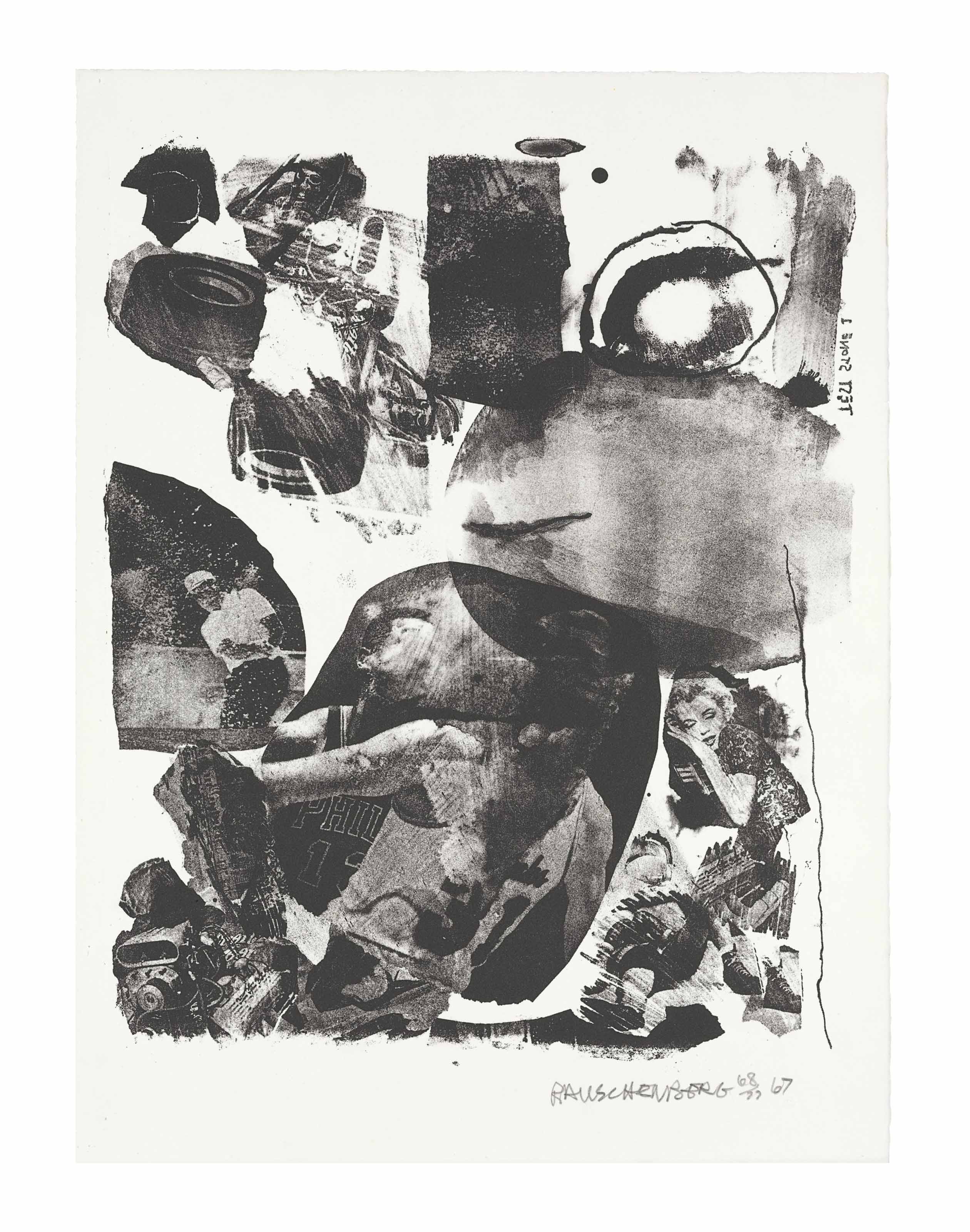 ROBERT RAUSCHENBERG (1925-2008), Test Stone I, from Booster and Seven ...