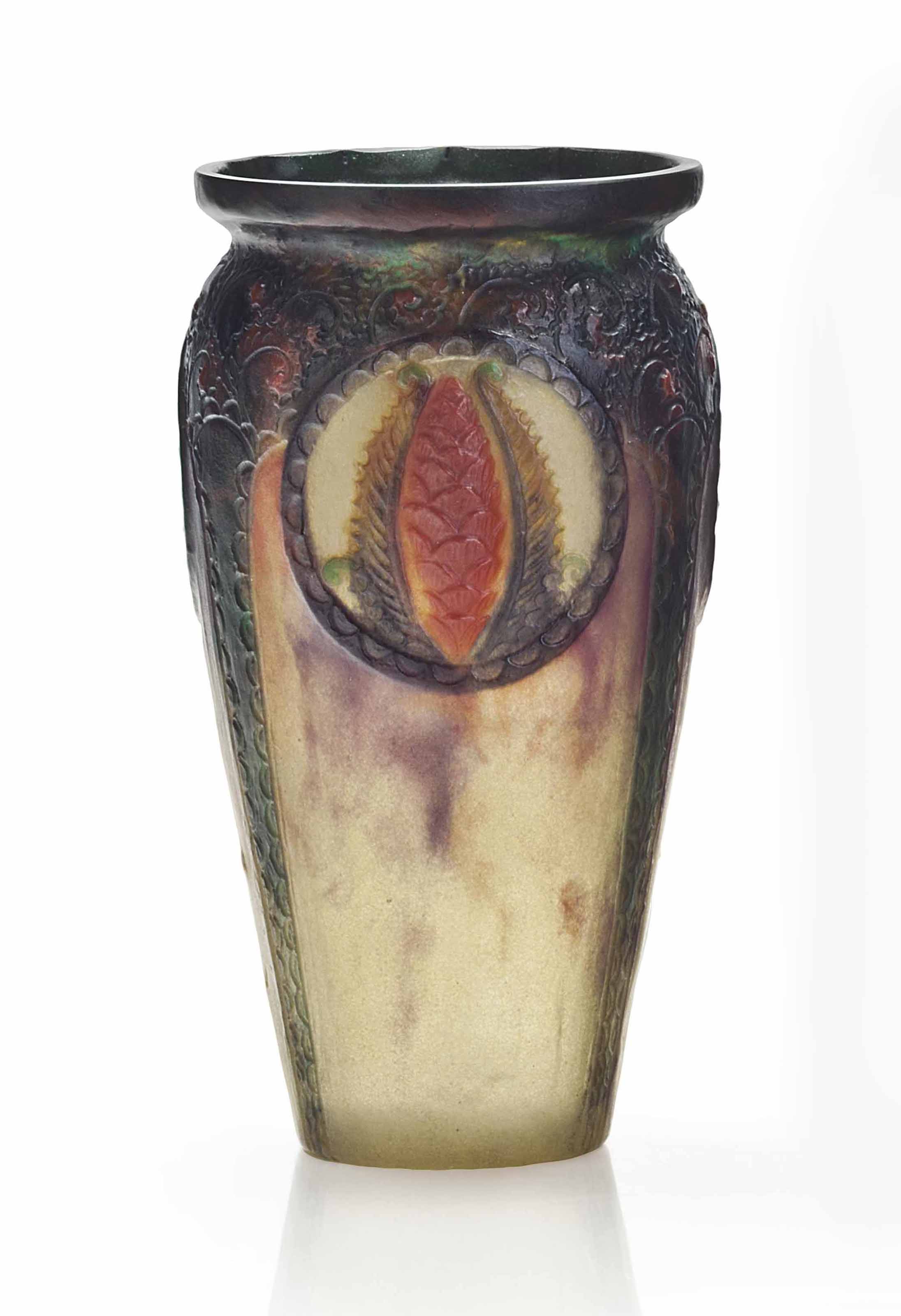 GABRIEL ARGY-ROUSSEAU (1885-1963), A 'TROIS TETES' BOWL, CIRCA 1914 ...