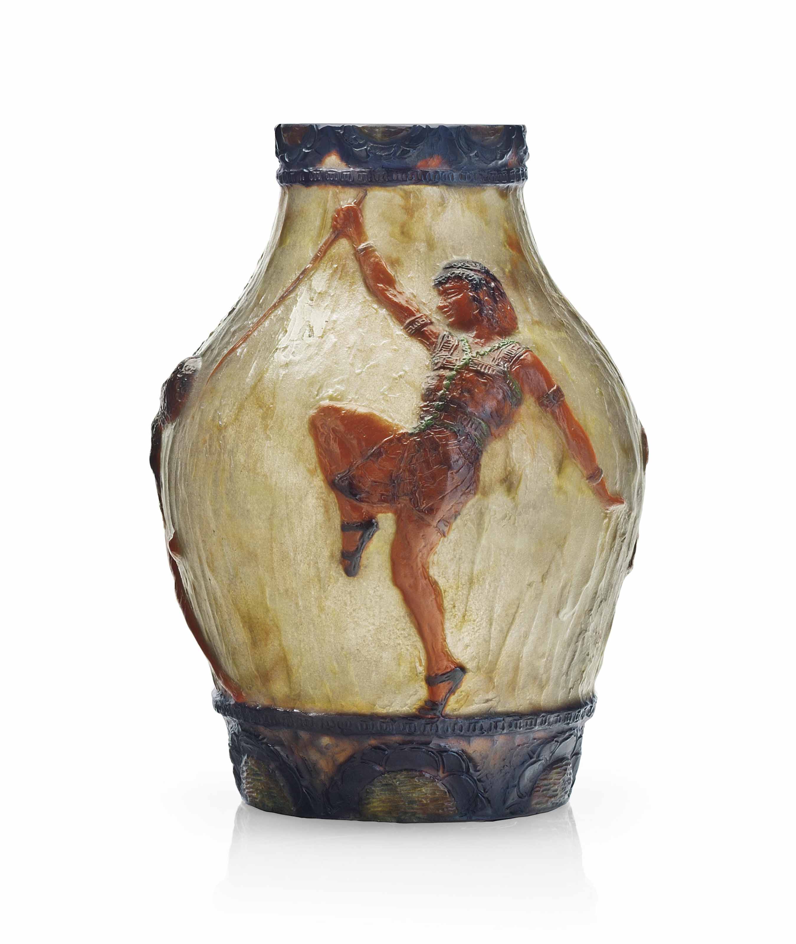 GABRIEL ARGY-ROUSSEAU (1885-1963) , A 'LA DANSE' VASE, CIRCA 1923 ...