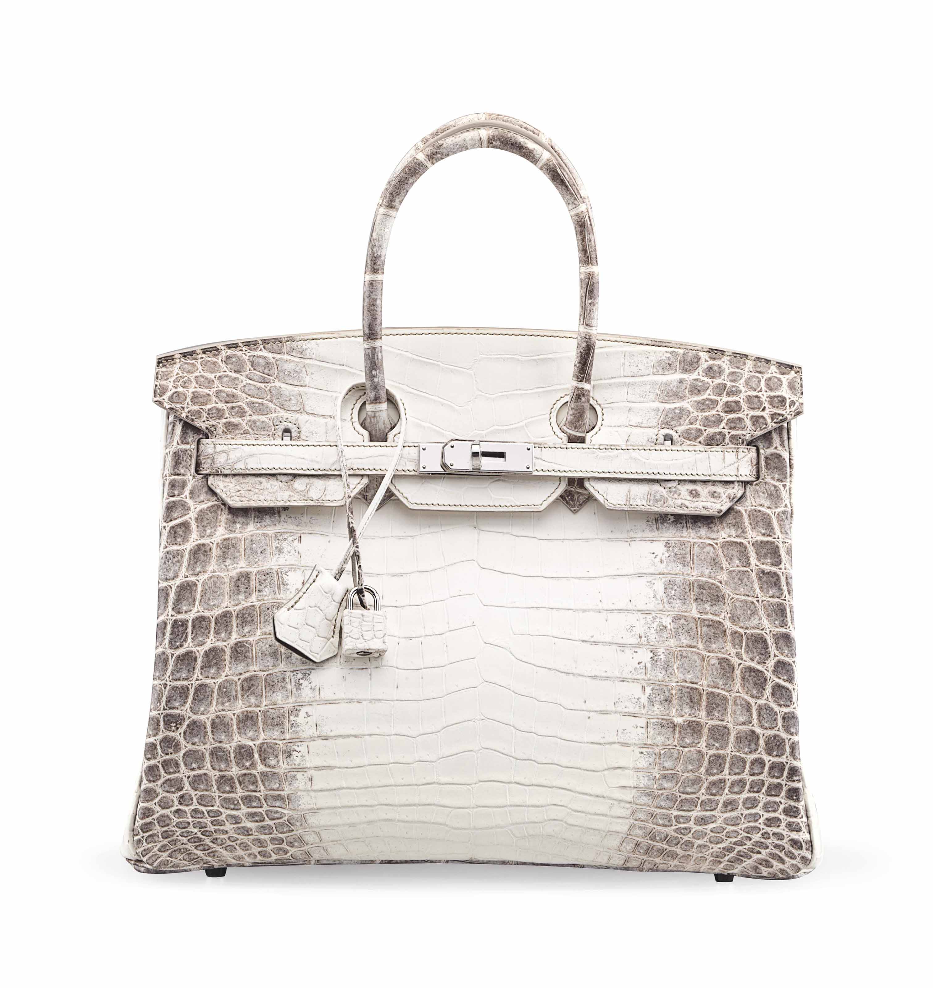 A MATTE HIMALAYA NILO CROCODILE BIRKIN 35 BAG WITH PALLADIUM HARDWARE
