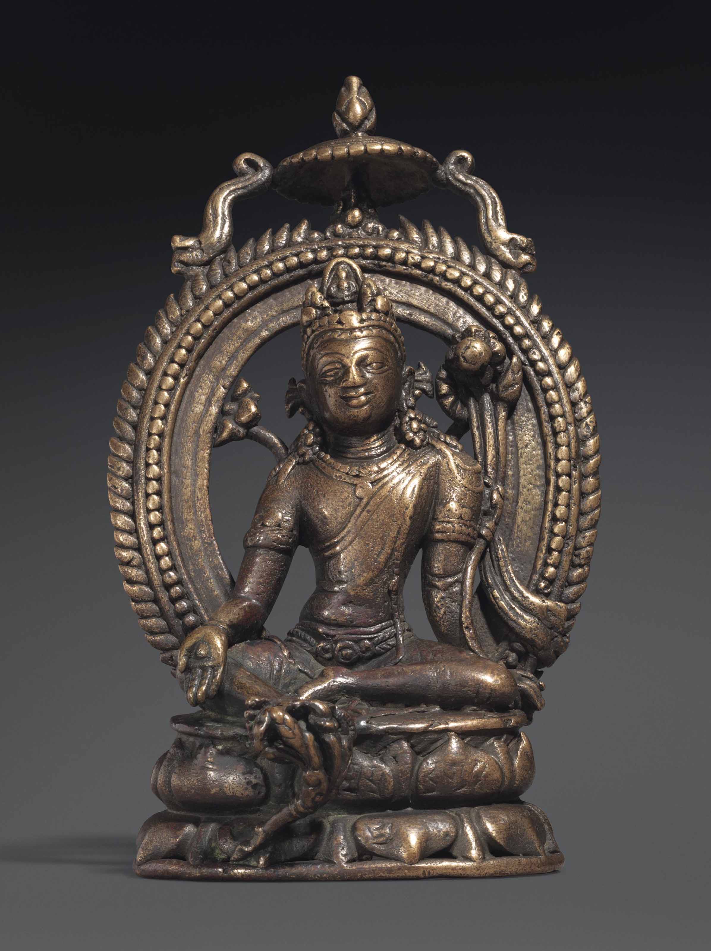 A BRONZE FIGURE OF PADMAPANI , NORTHEAST INDIA, PALA PERIOD, 9TH ...