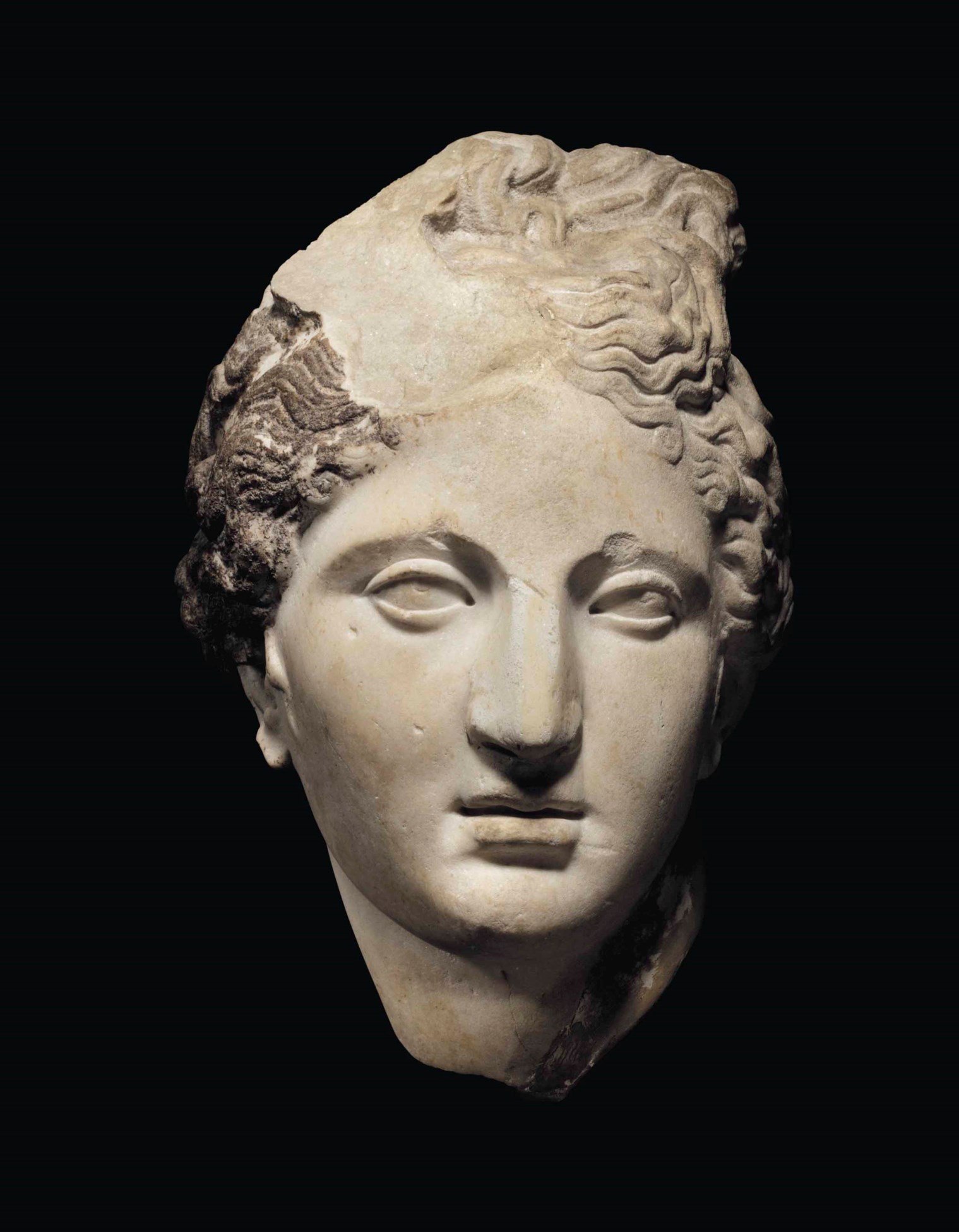 A ROMAN MARBLE HEAD OF VENUS, CIRCA 2ND CENTURY A.D. | Christie's