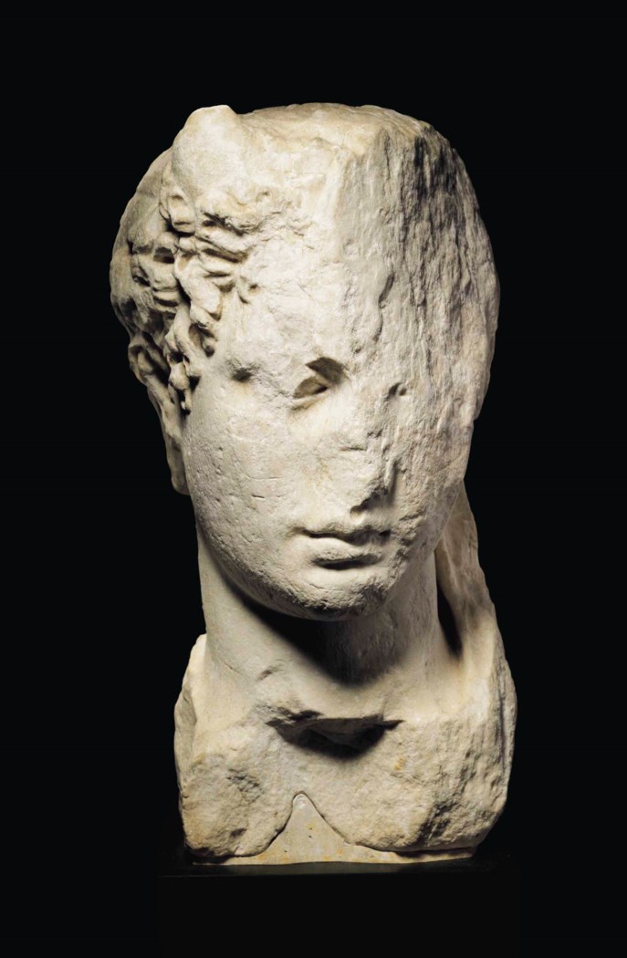 A GREEK MARBLE HEAD OF A RULER, HELLENISTIC PERIOD, CIRCA 3RD-2ND ...