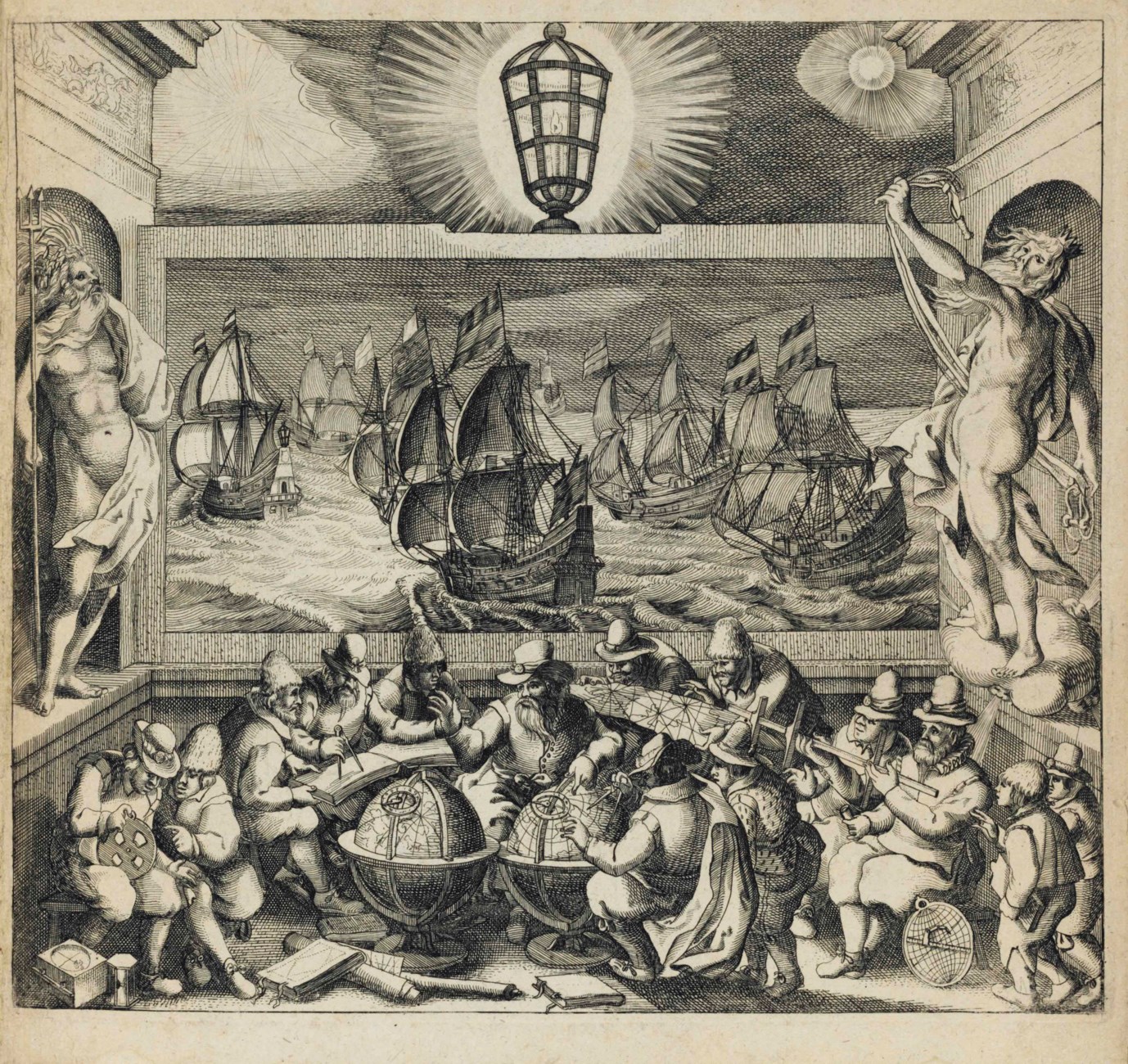 JANSSONIUS, Joannes (1588-1664). Le Flambeau de la Navigation monstrant ...