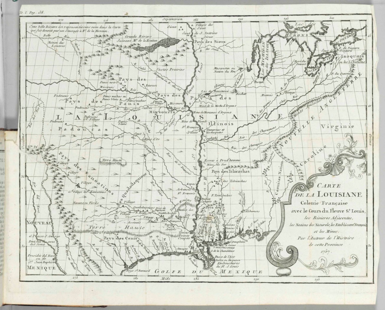 LE PAGE DU PRATZ, Antoine-Simon (1695?-1775). Histoire de la Louisiane ...