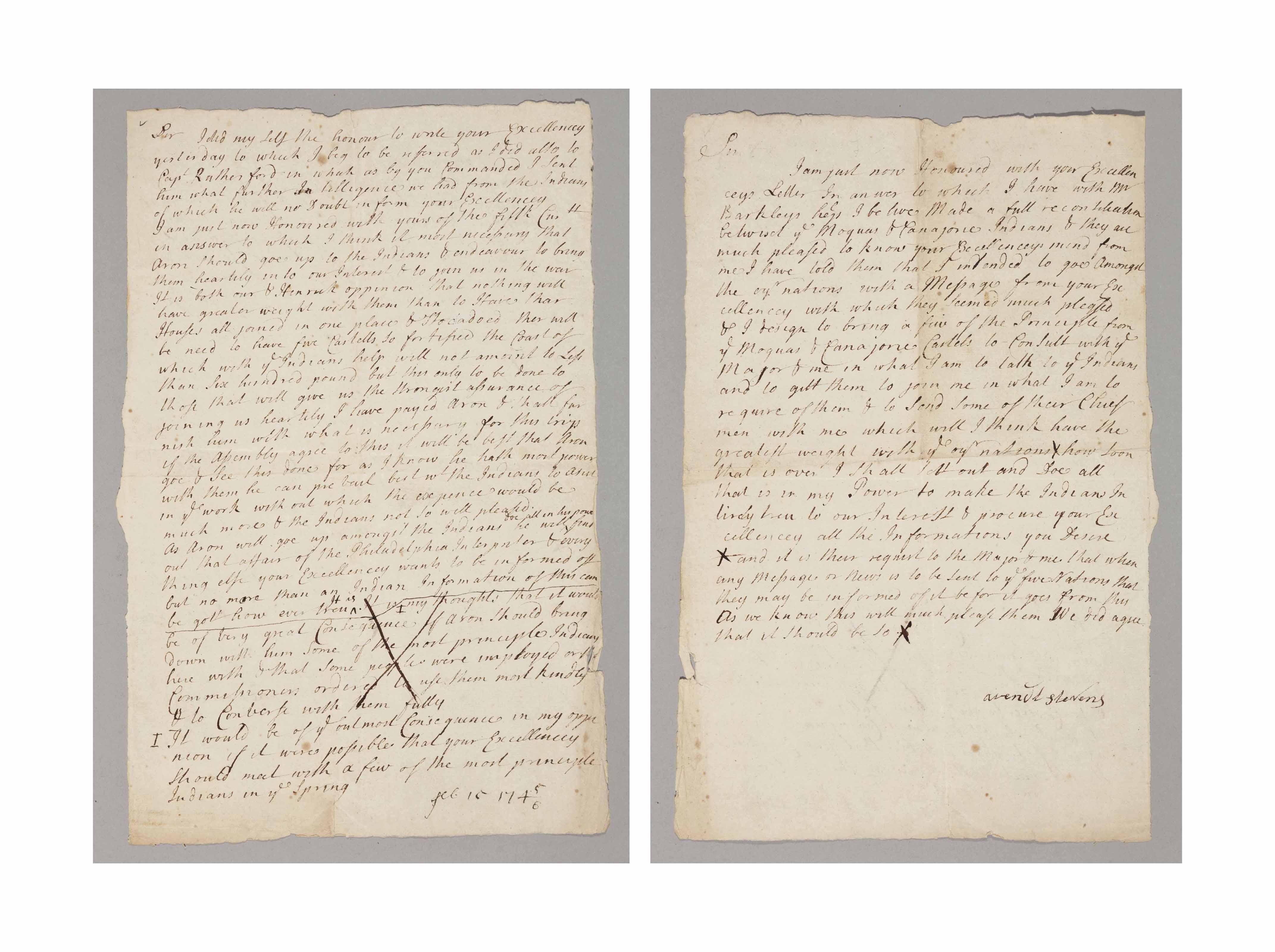 Indian Wars Letter of Recommendation Written for a Brule Sioux at ...