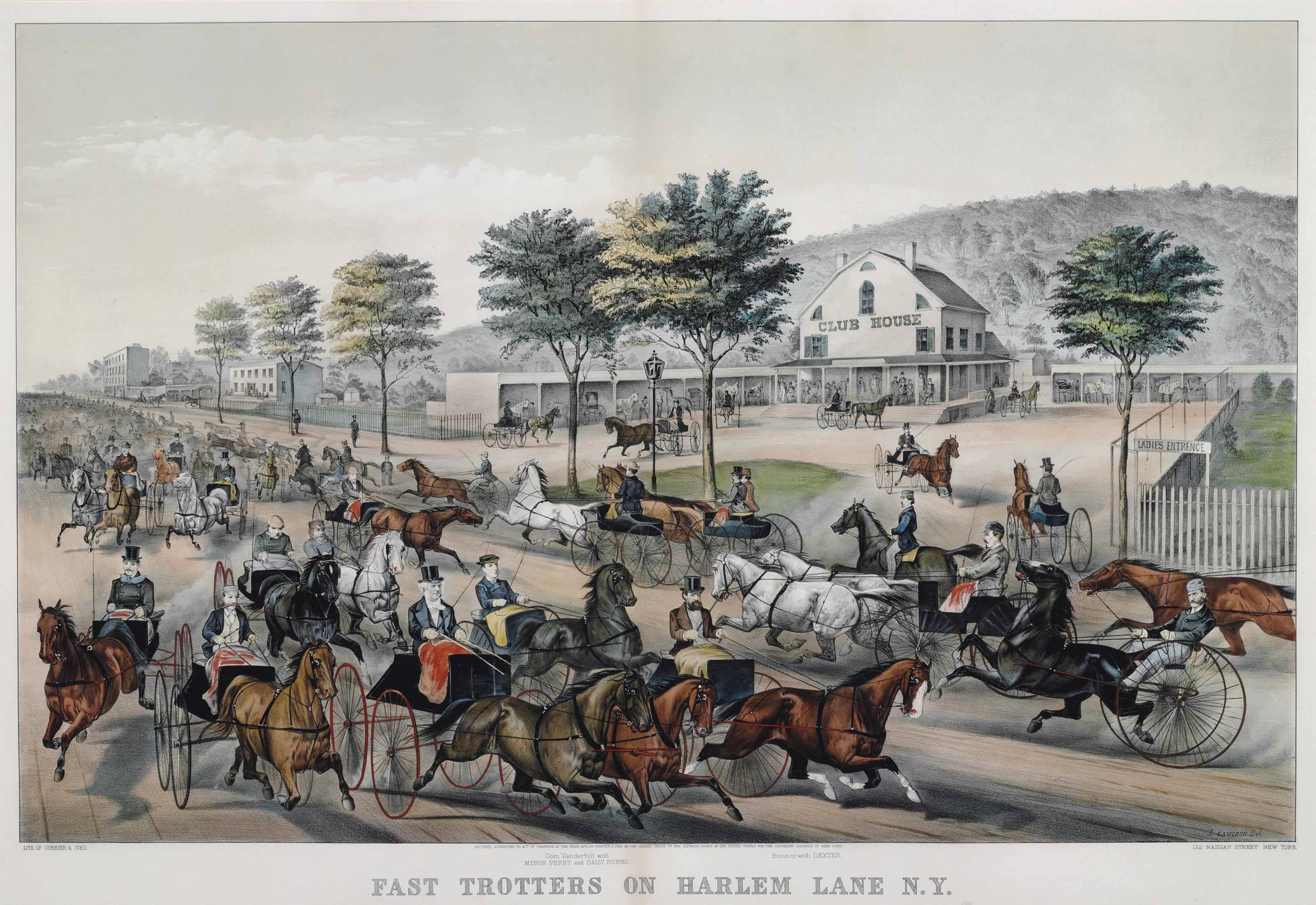CURRIER and IVES, publishers. – John Cameron, after. Fast Trotters on ...