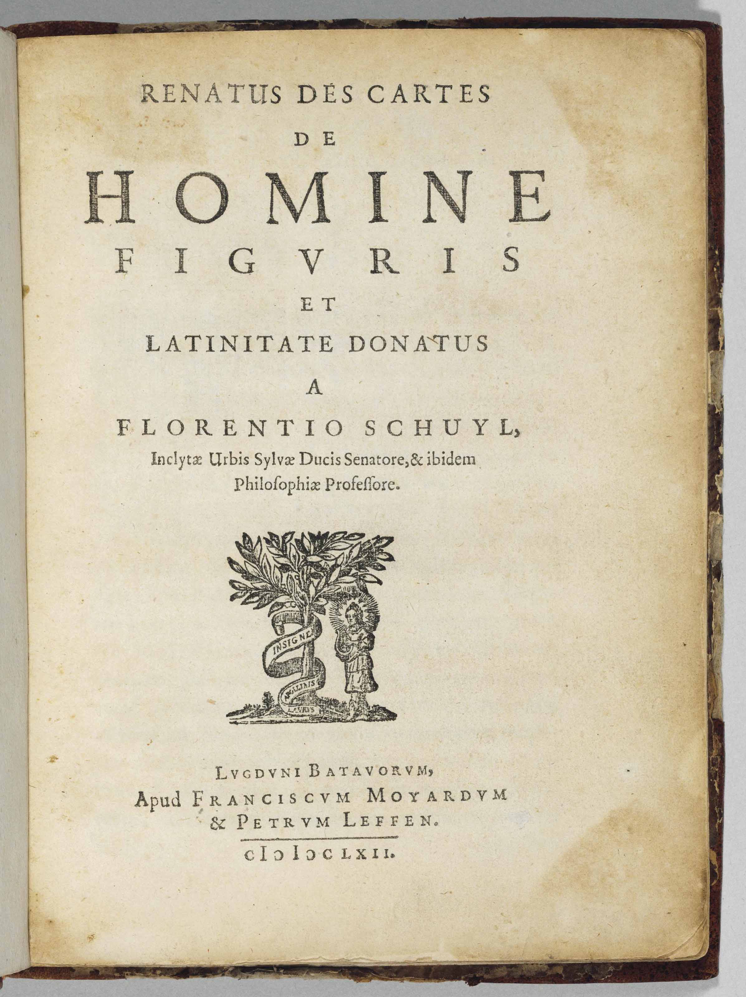 DESCARTES, René (1596-1650). De homine figuris. Translated from French ...