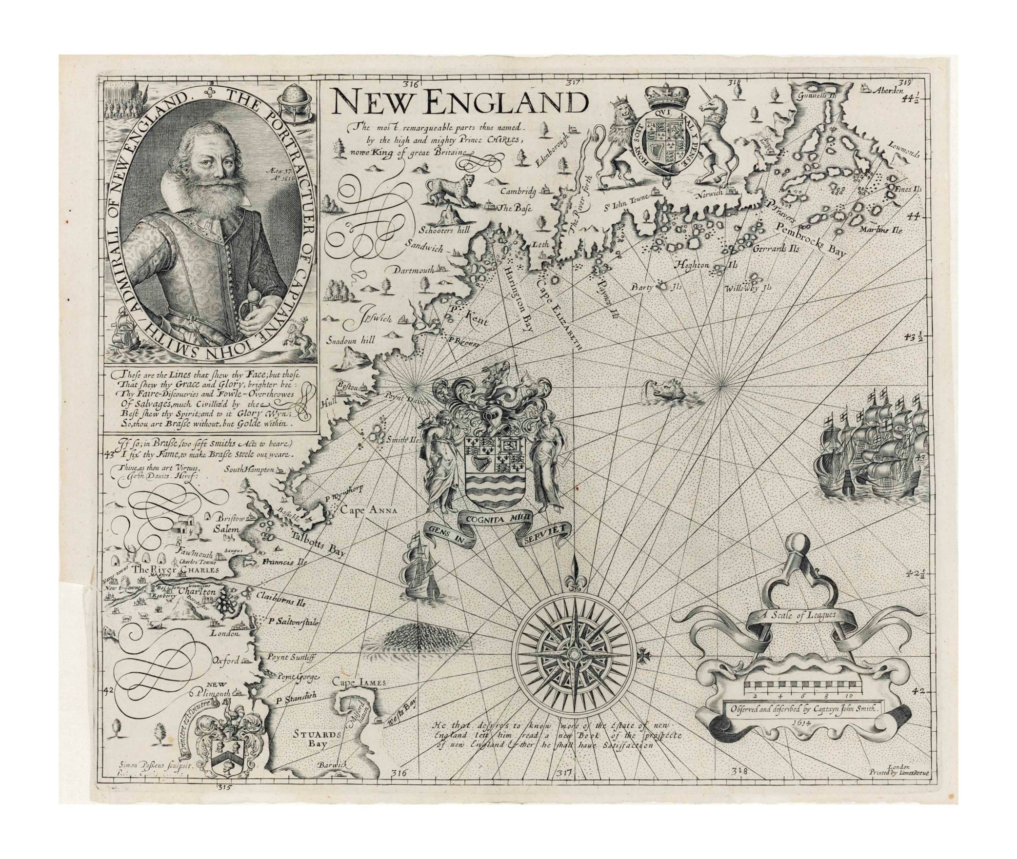 SMITH, John (1580-1631). New England. The most remarqueable parts thus ...
