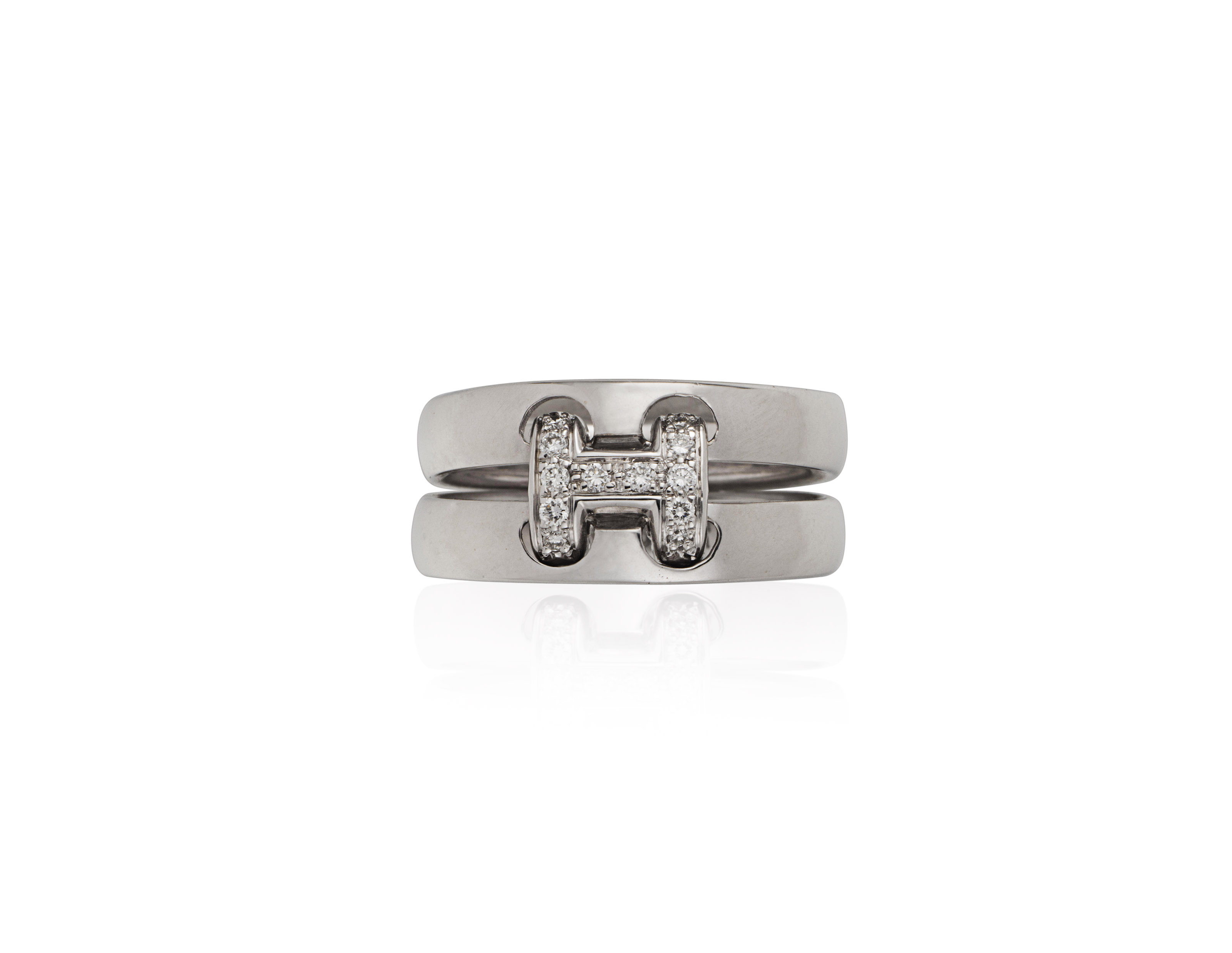 HERMÈS DIAMOND 'H' RING, | Christie’s