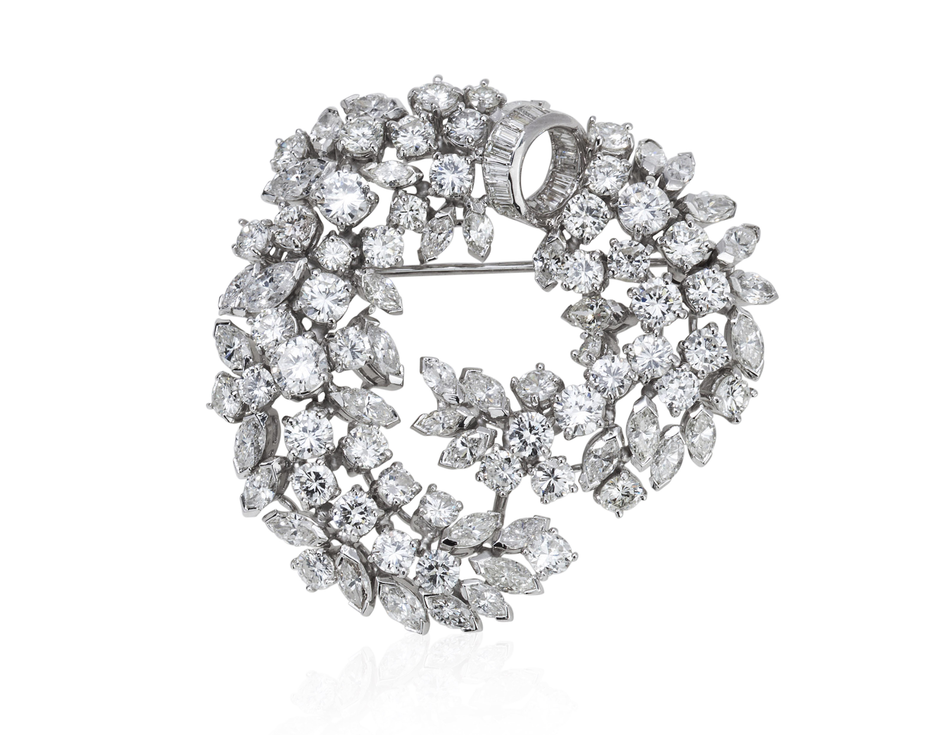DIAMOND CLUSTER BROOCH, | Christie’s