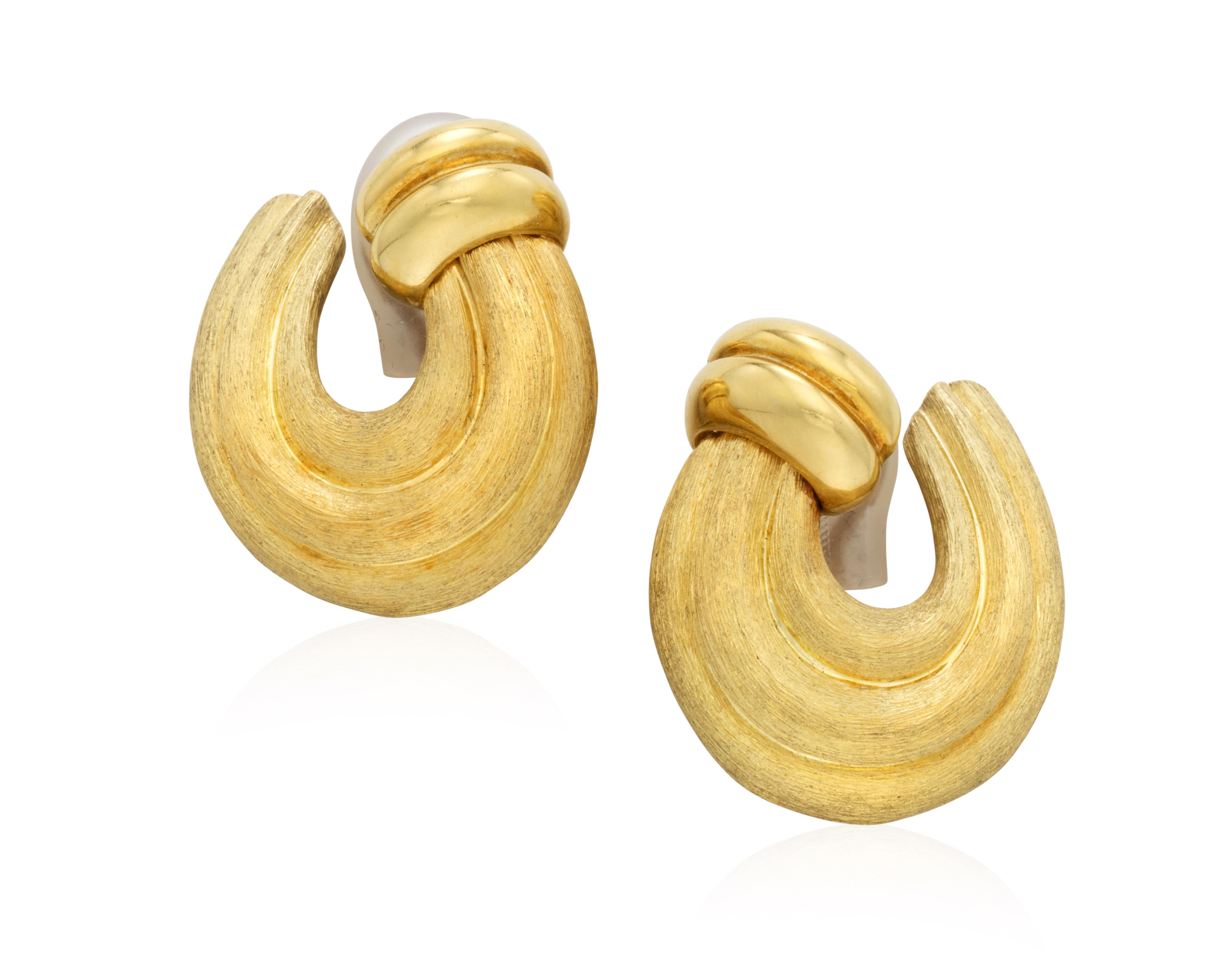 HENRY DUNAY GOLD EARRINGS, | Christie’s