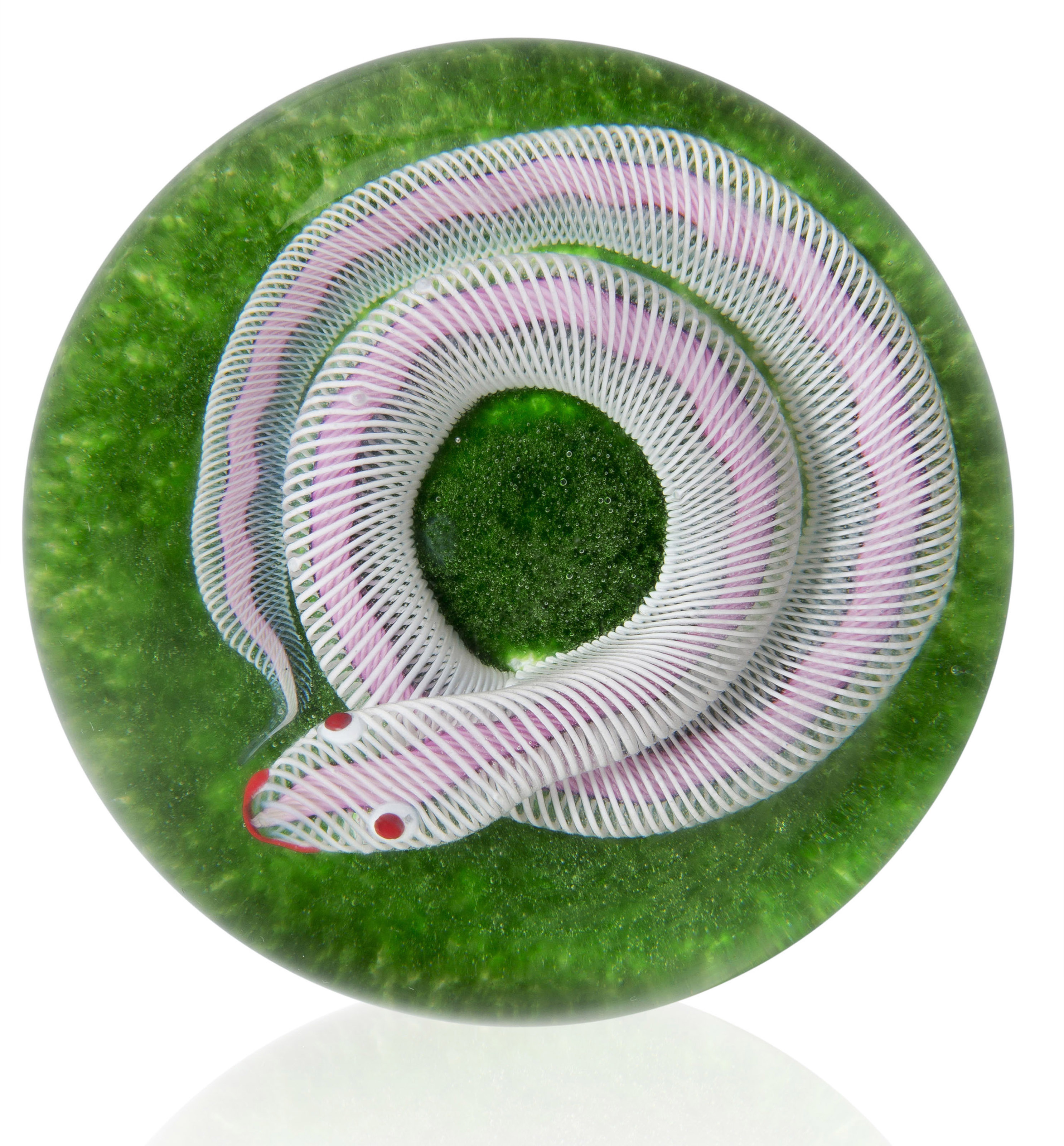 A PAUL YSART SNAKE WEIGHT, EARLY 20TH CENTURY, SIGNED PY ON A SINGLE ...