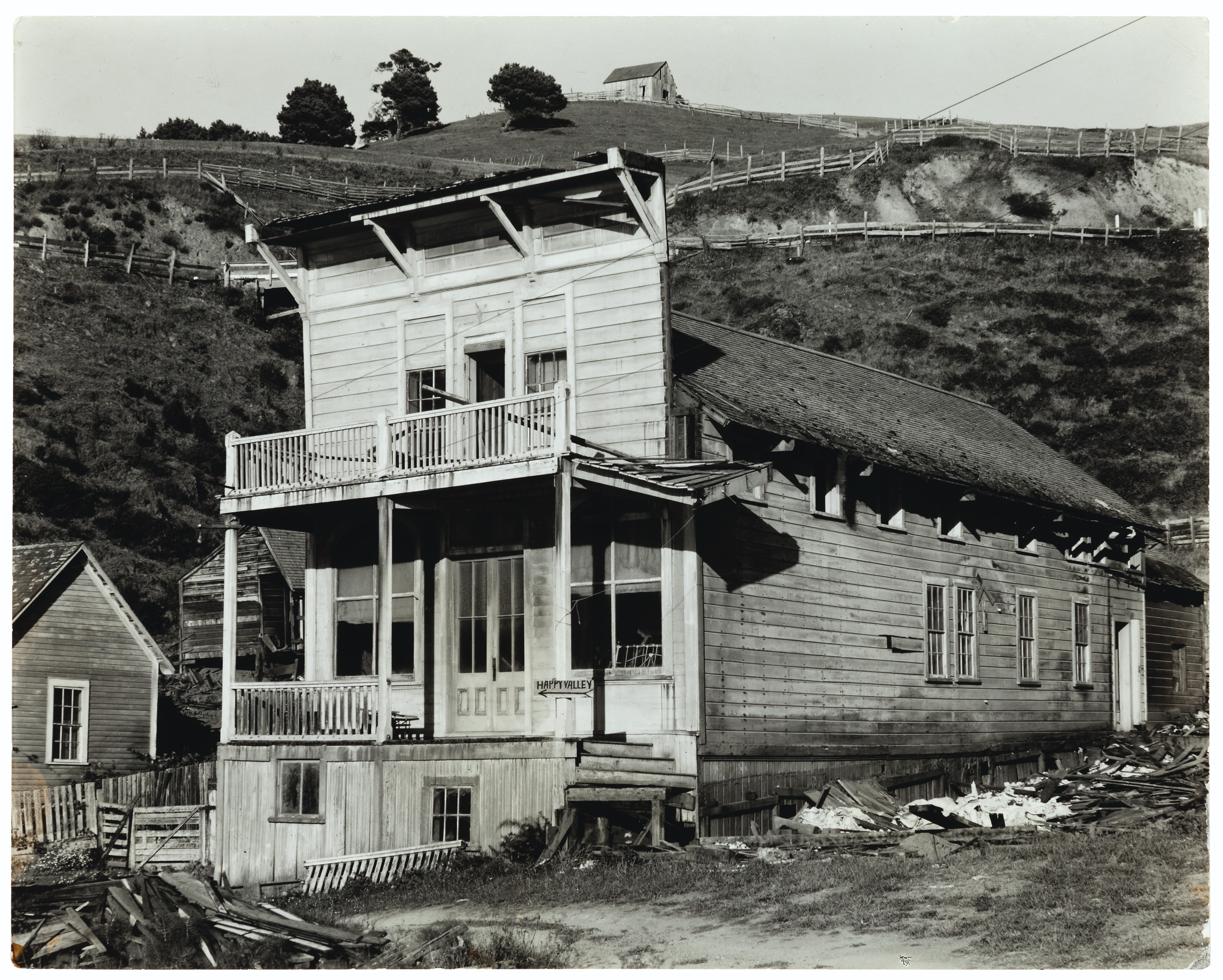 False-Front House in an Abandoned Lumber Camp, Happy Valley, Albion ...