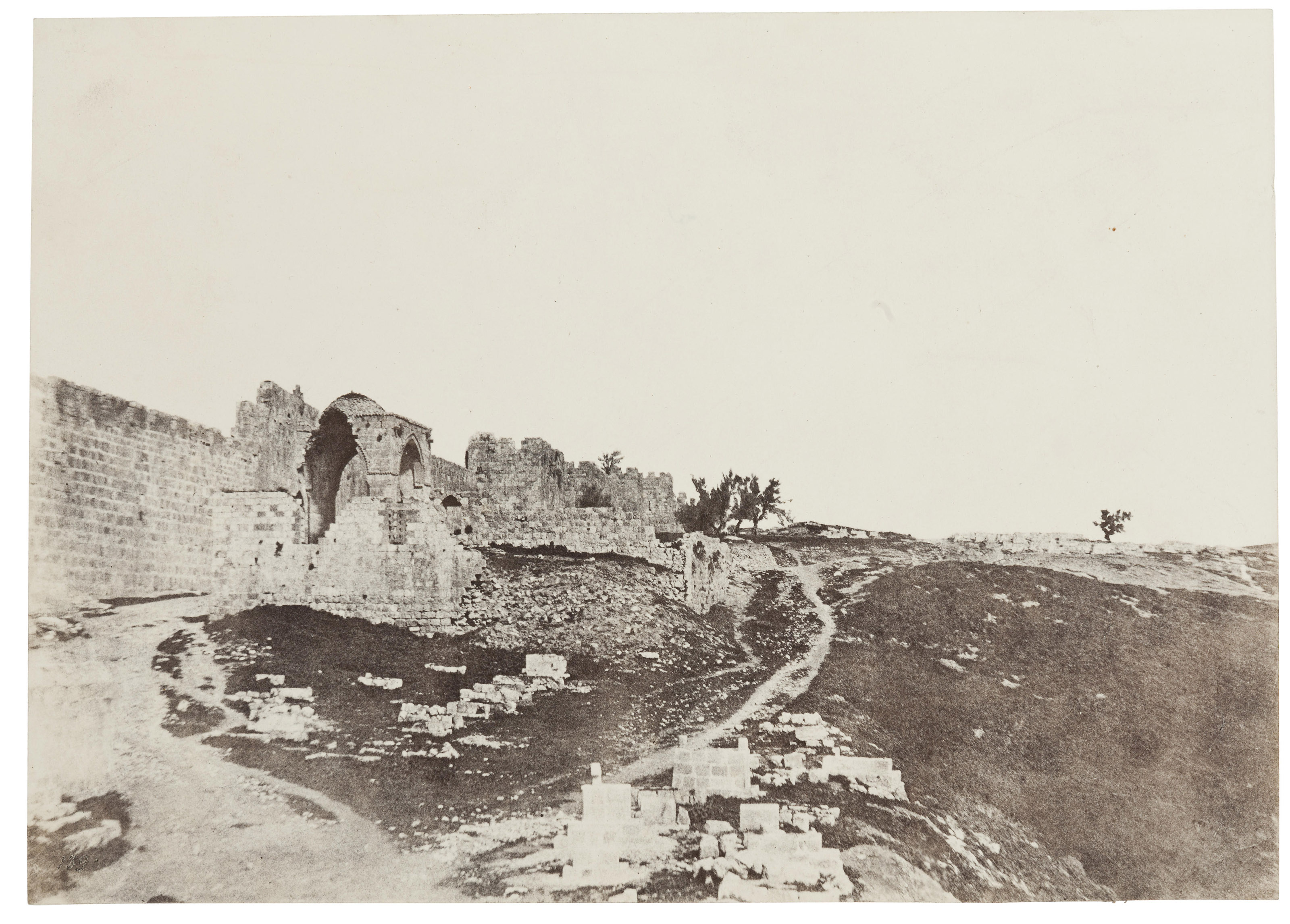 Jérusalem, Côté Est, c. 1854, Auguste Salzmann (1824- 1872) | Christie’s