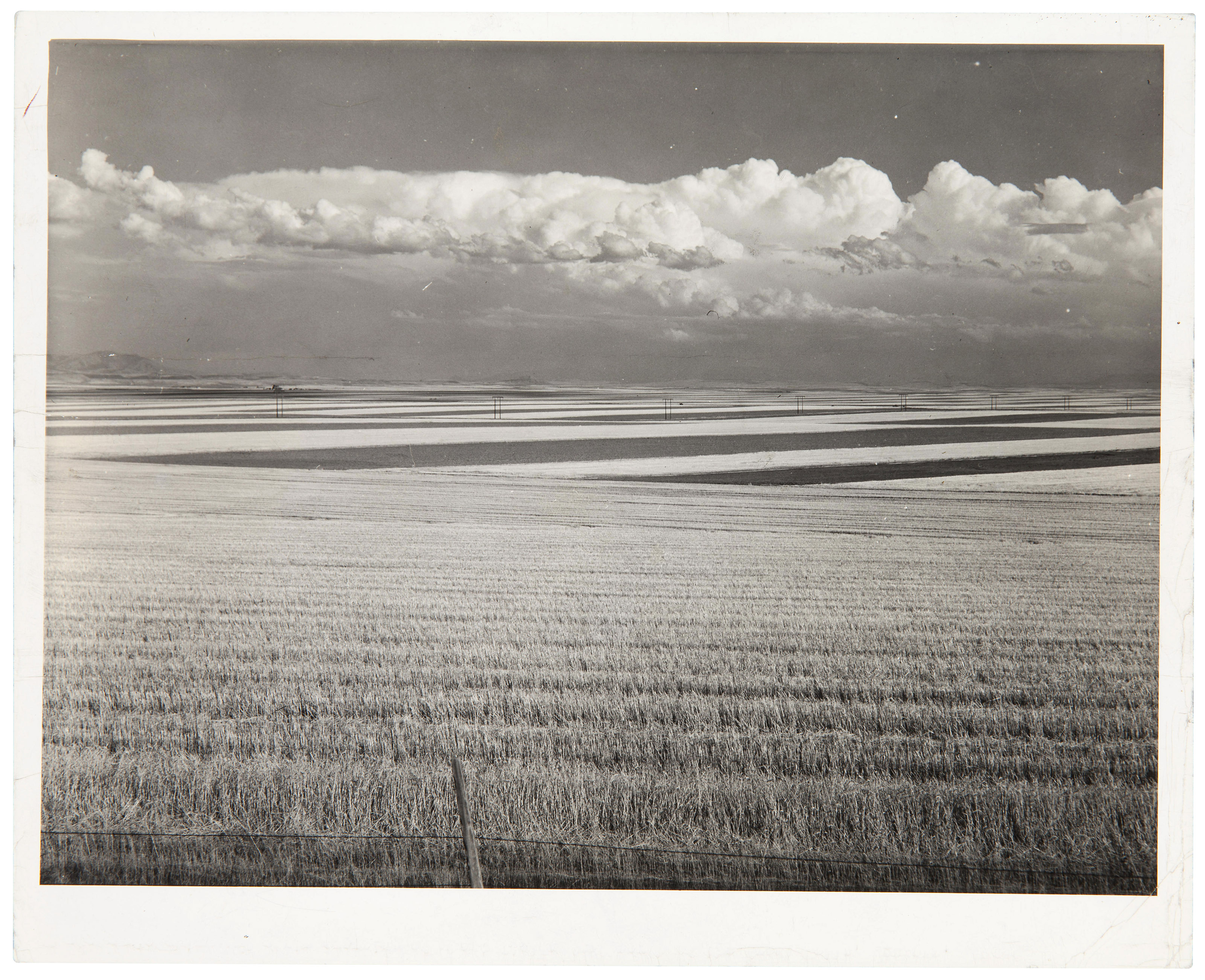 MARION POST WOLCOTT (1910–1990), Contour plowing, Great Falls, Montana ...
