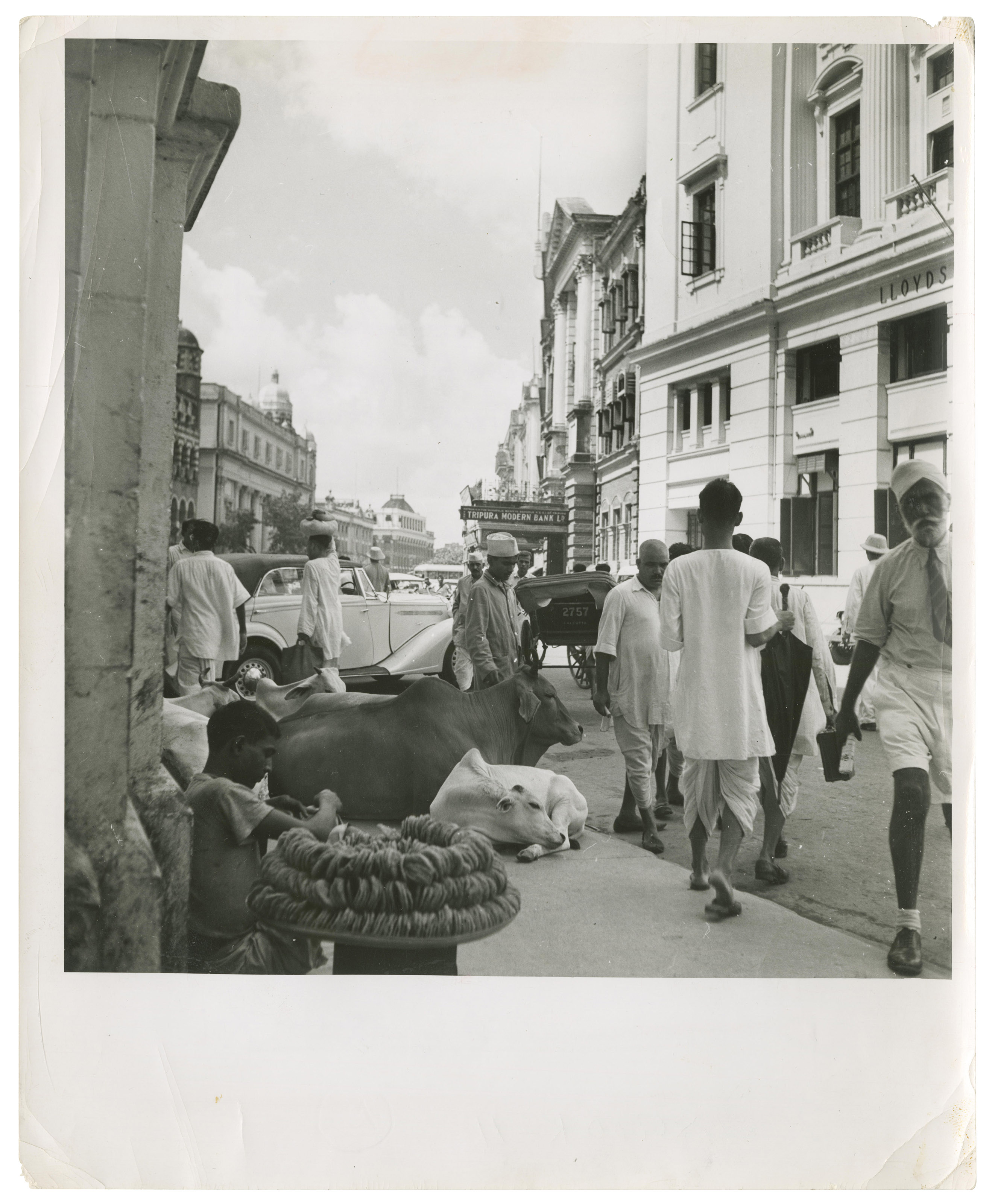 DAVID DOUGLAS DUNCAN (B. 1916), Street Scene, Calcutta, India, 1951 ...