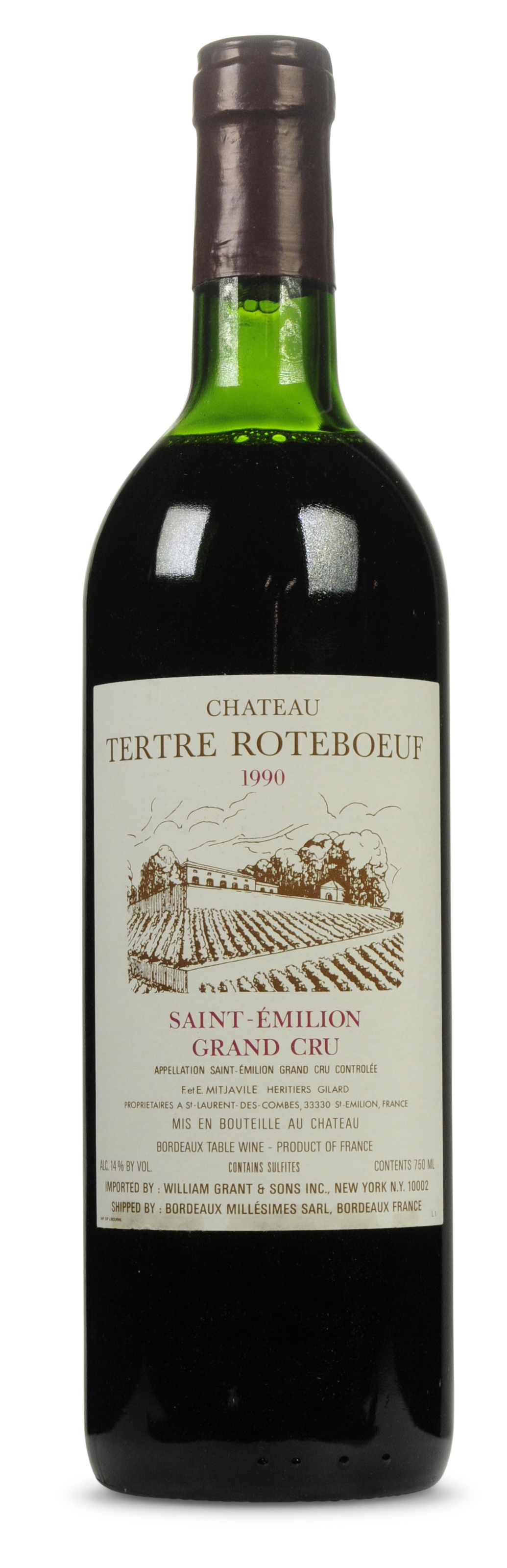 Château Le Tertre-Roteboeuf 1990, Saint-Emilion, grand cru classé ...