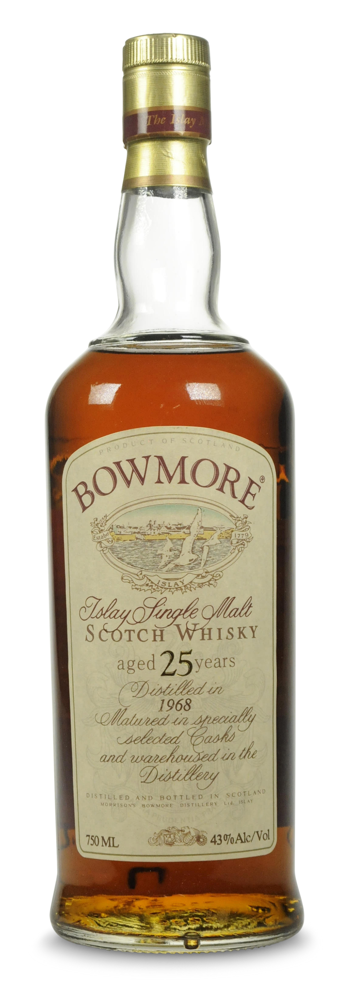 Bowmore 25 Year Old Single Malt Scotch Whisky 1968, Islay | Christie’s