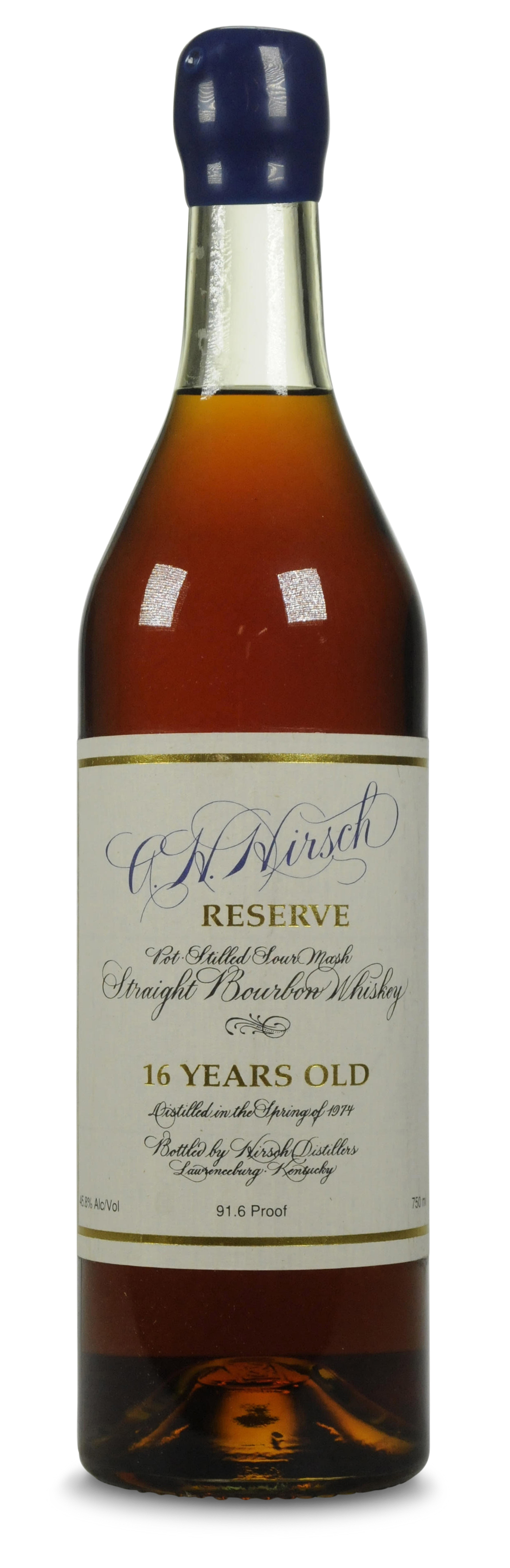 A. H. Hirsch Reserve 16 Year Old, Pot Stilled Sour Mash Straight ...