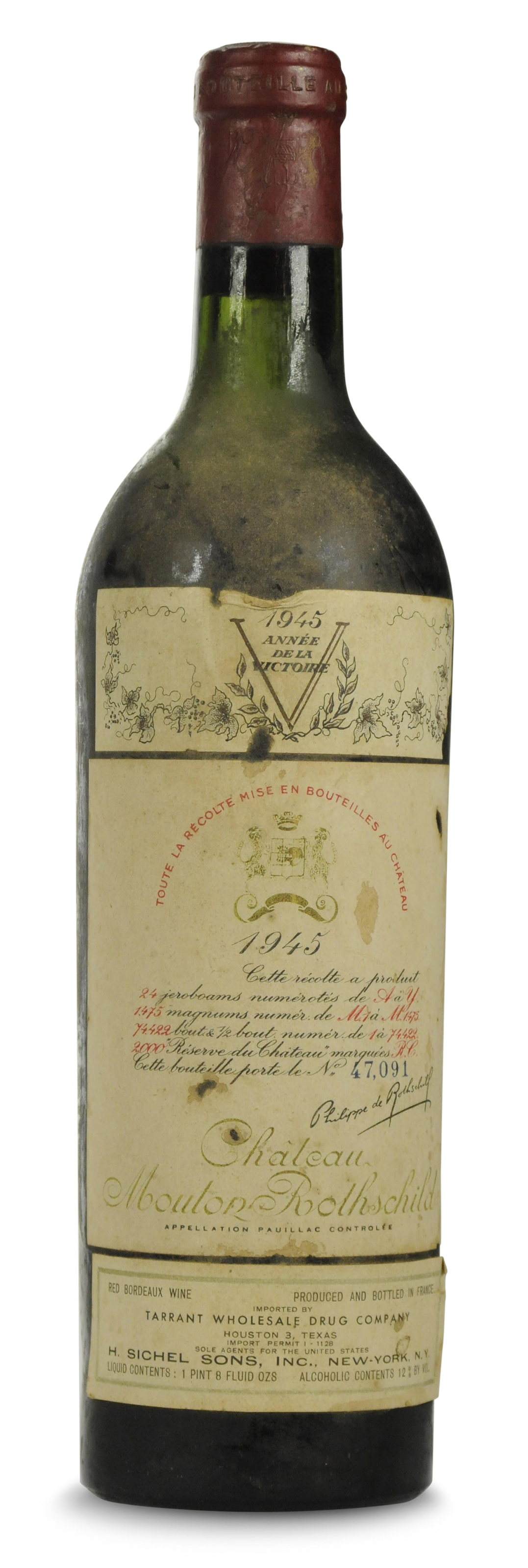 Château Mouton-Rothschild 1945, Pauillac, 1er cru classé | Christie’s