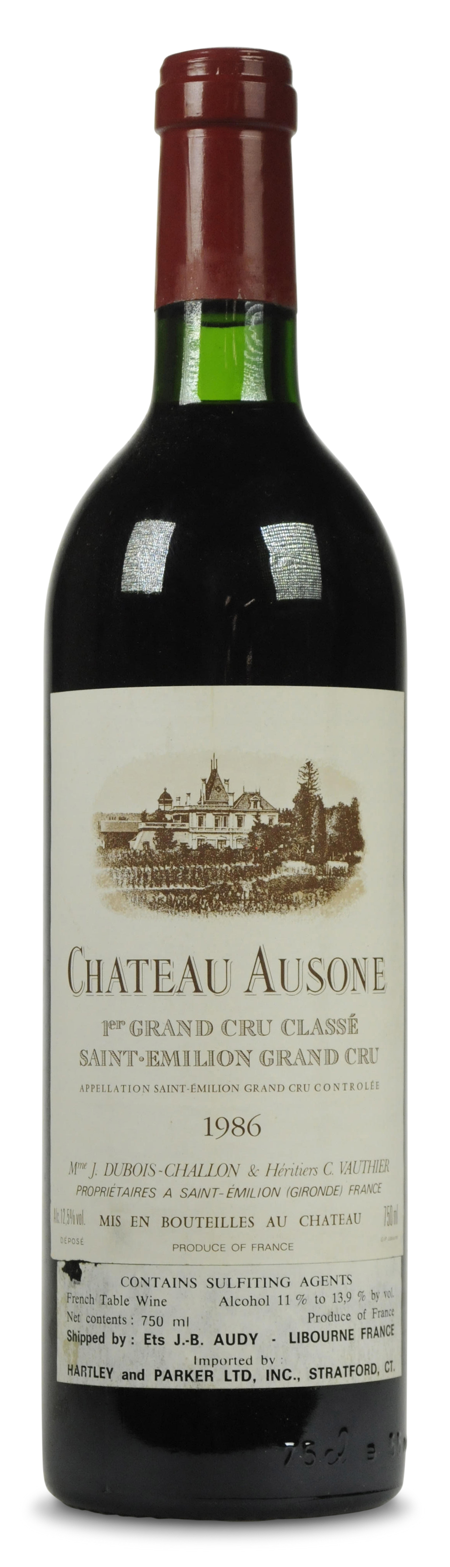 Château Ausone 1983 and 1986, Saint-Émilion, 1er grand cru classé (A ...