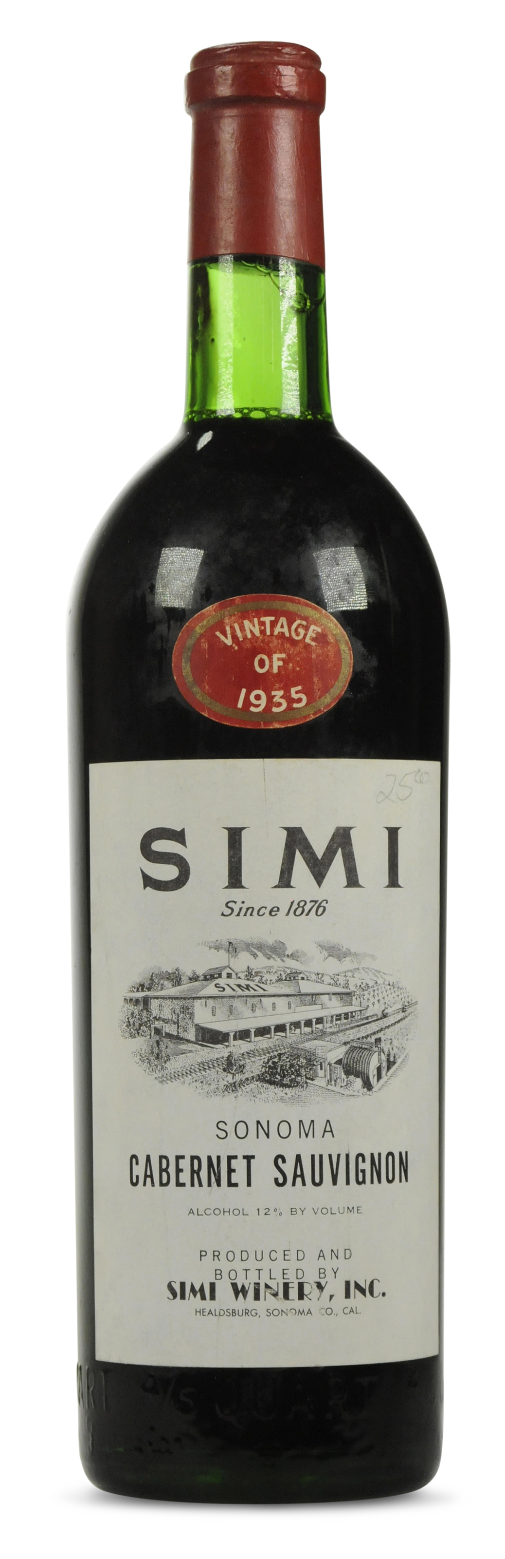 Simi Winery, Cabernet Sauvignon 1935, Alexander Valley | Christie’s