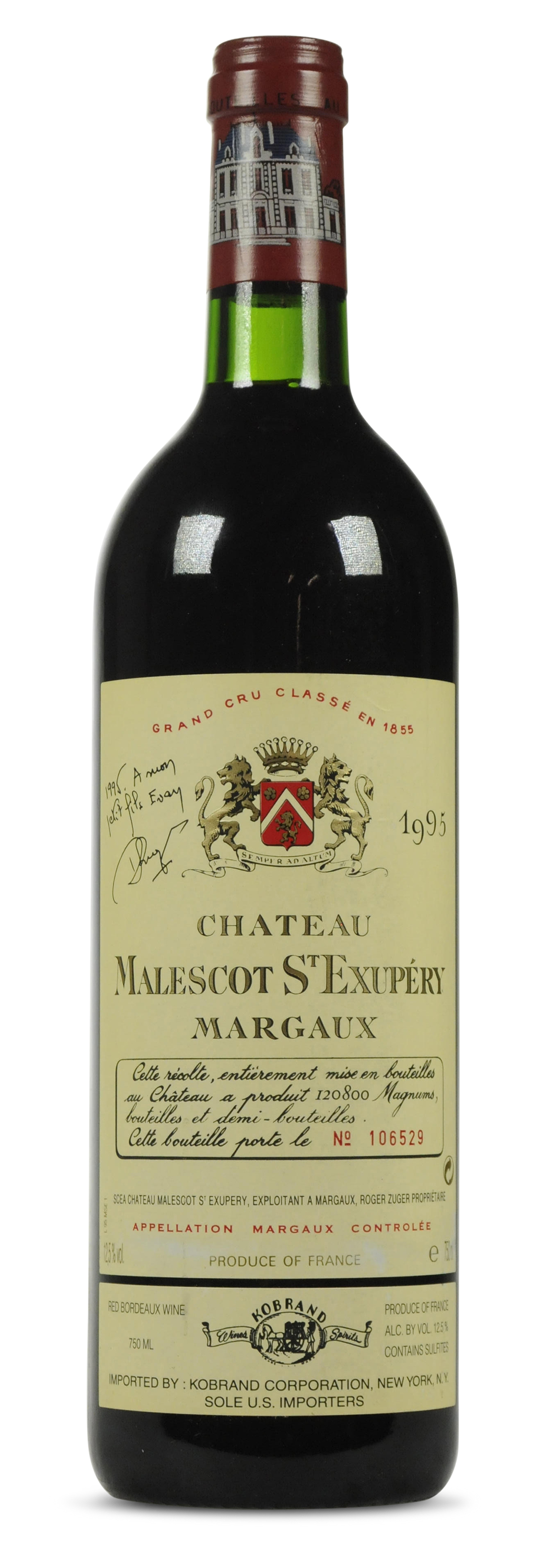 Château Malescot-Saint-Exupéry 1995, Margaux, 3ème cru classé | Christie’s